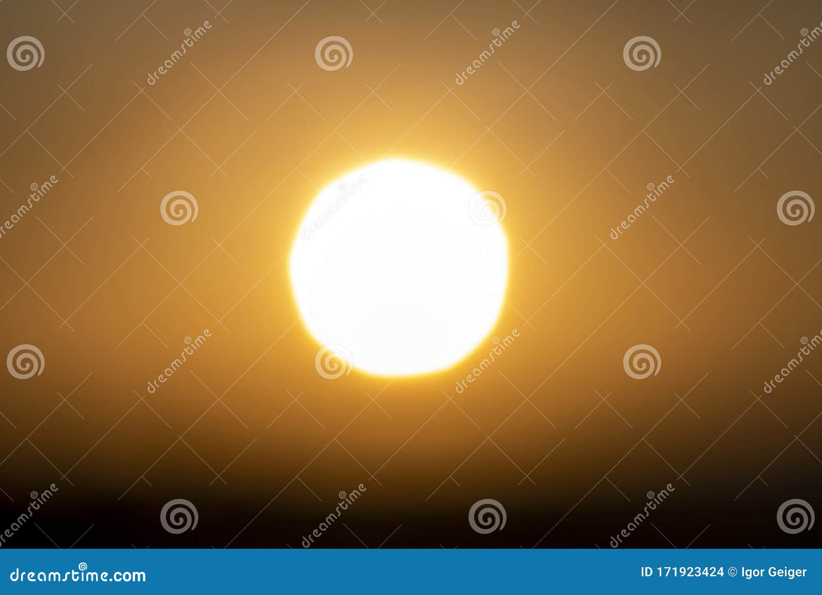 Blurred Image of the Sun at Sunset, Background Stock Photo - Image of ...