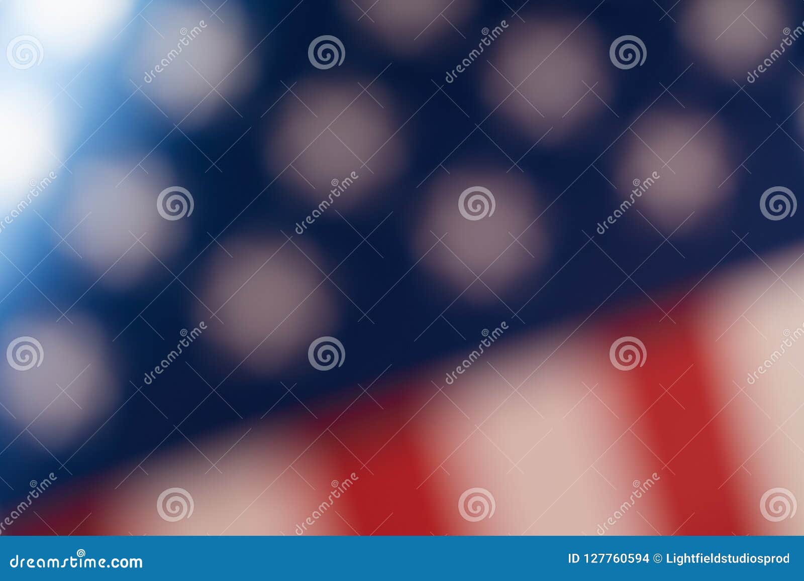Blurred Image of United States of America Flag Stock Photo - Image of ...