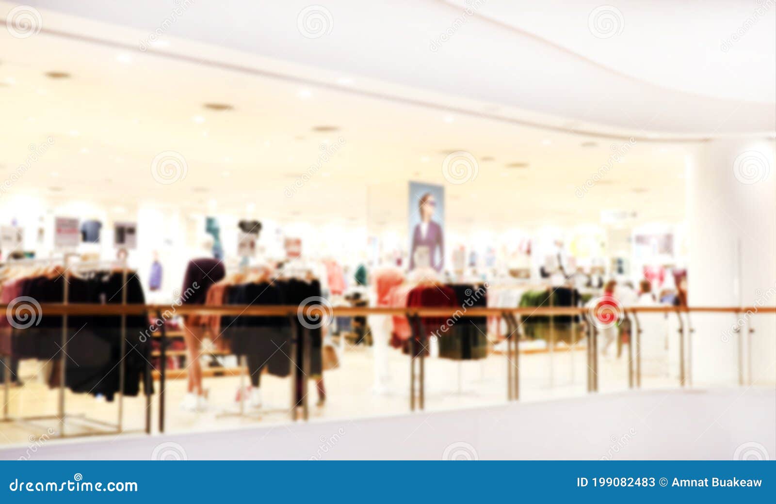 Blurred Inside Shopping Mall for Background, Interior Modern Market ...