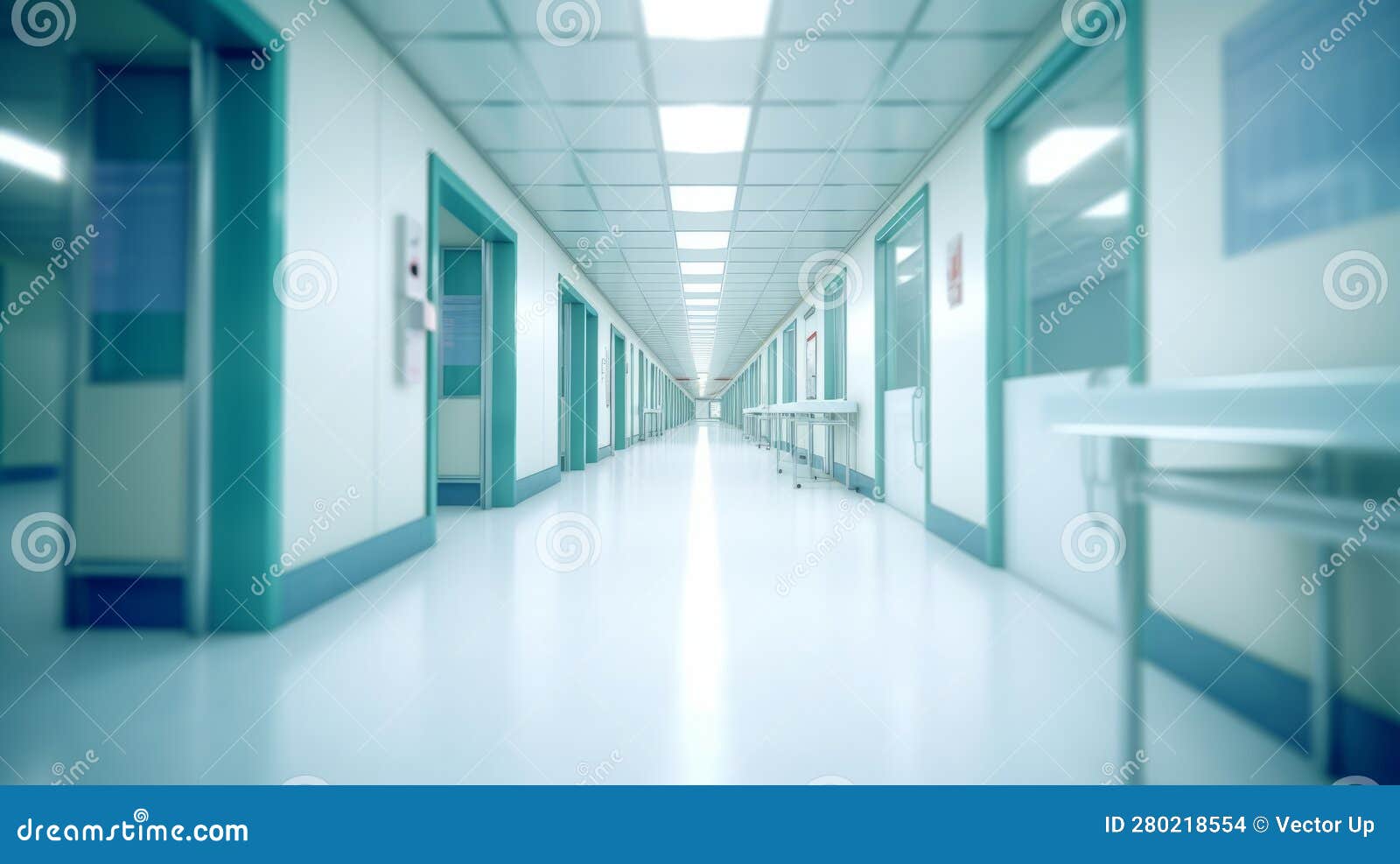 Blurred Interior of Hospital - Abstract Medical. Generative AI Stock ...