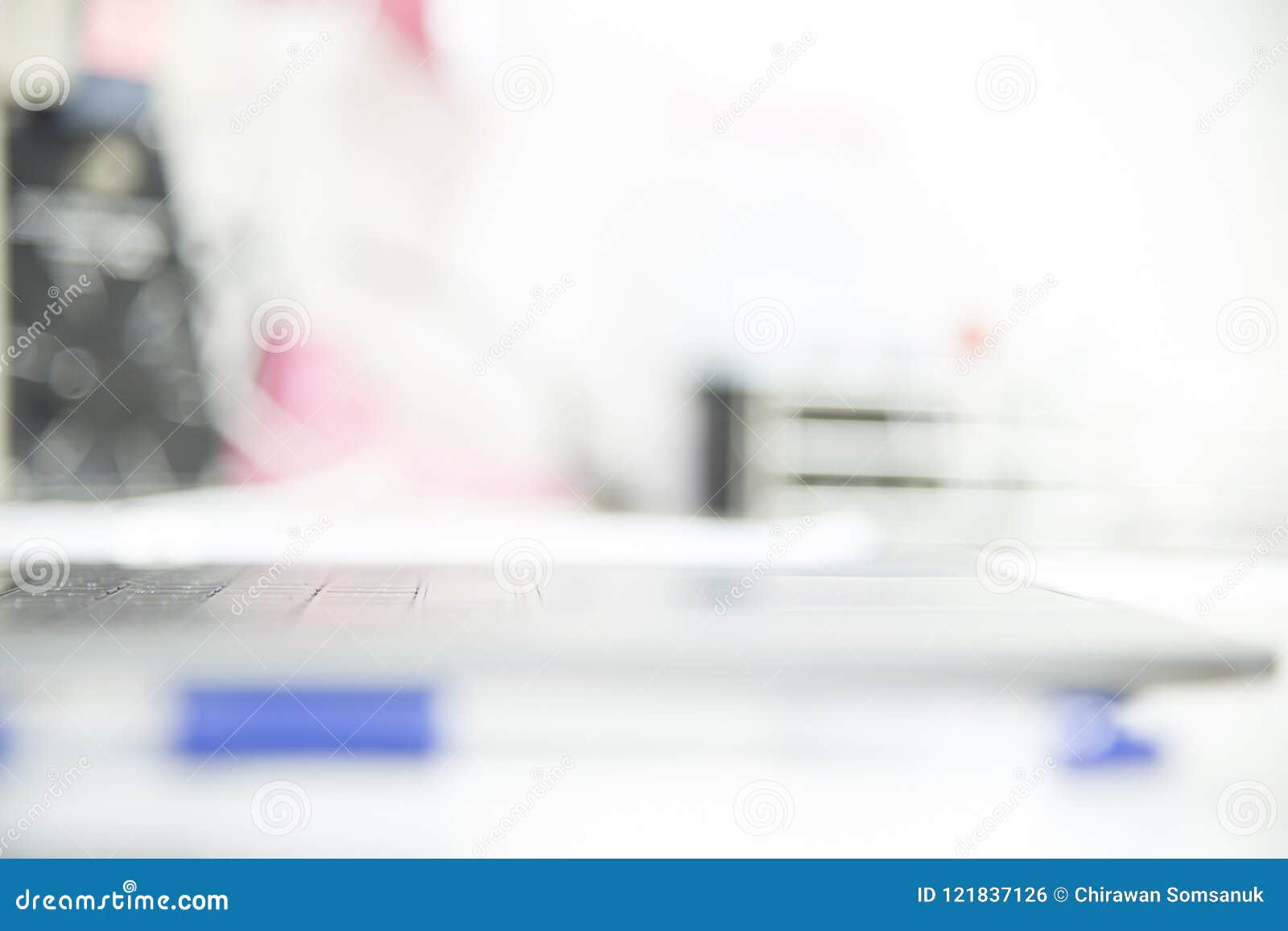 Blurred Laboratory in White Tone. Stock Photo - Image of health, empty ...