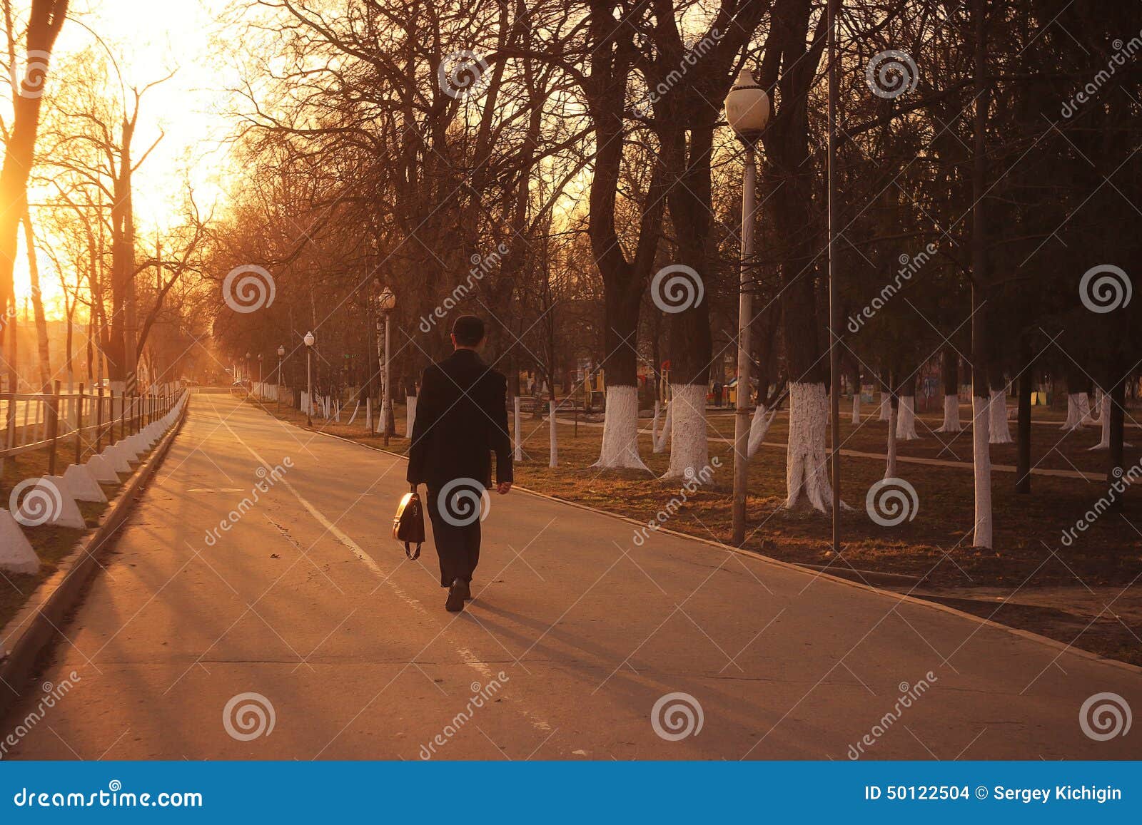 Blurred Landscape Park Path People Walk Stock Photo - Image of forward ...