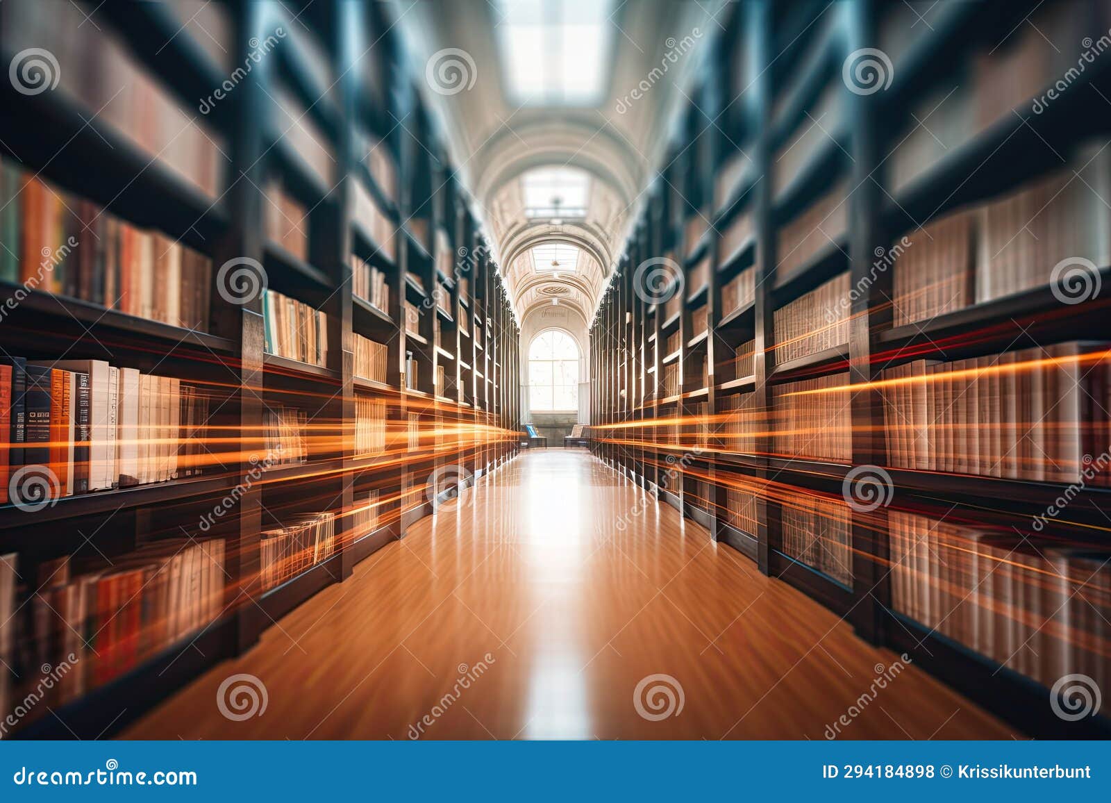 Blurred Library Background AI Generated Stock Illustration ...
