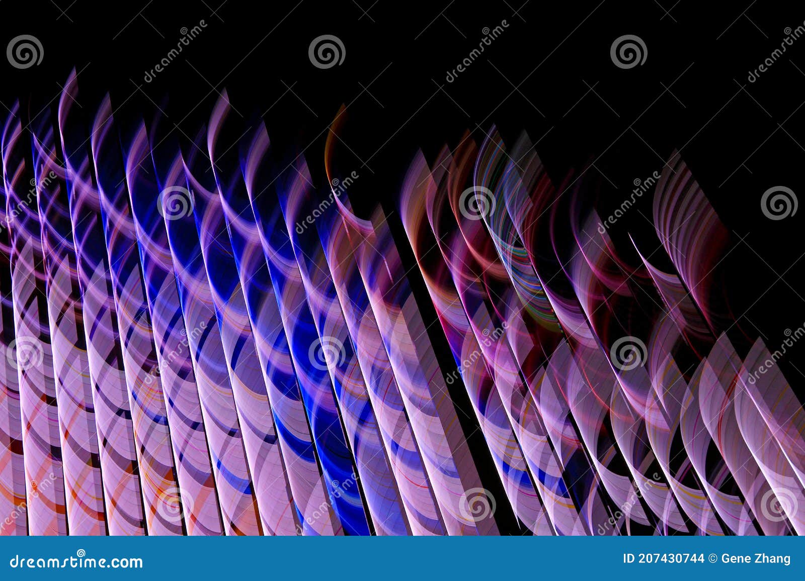 Blurred Light Effect of Parallel Lines Stock Photo - Image of city ...