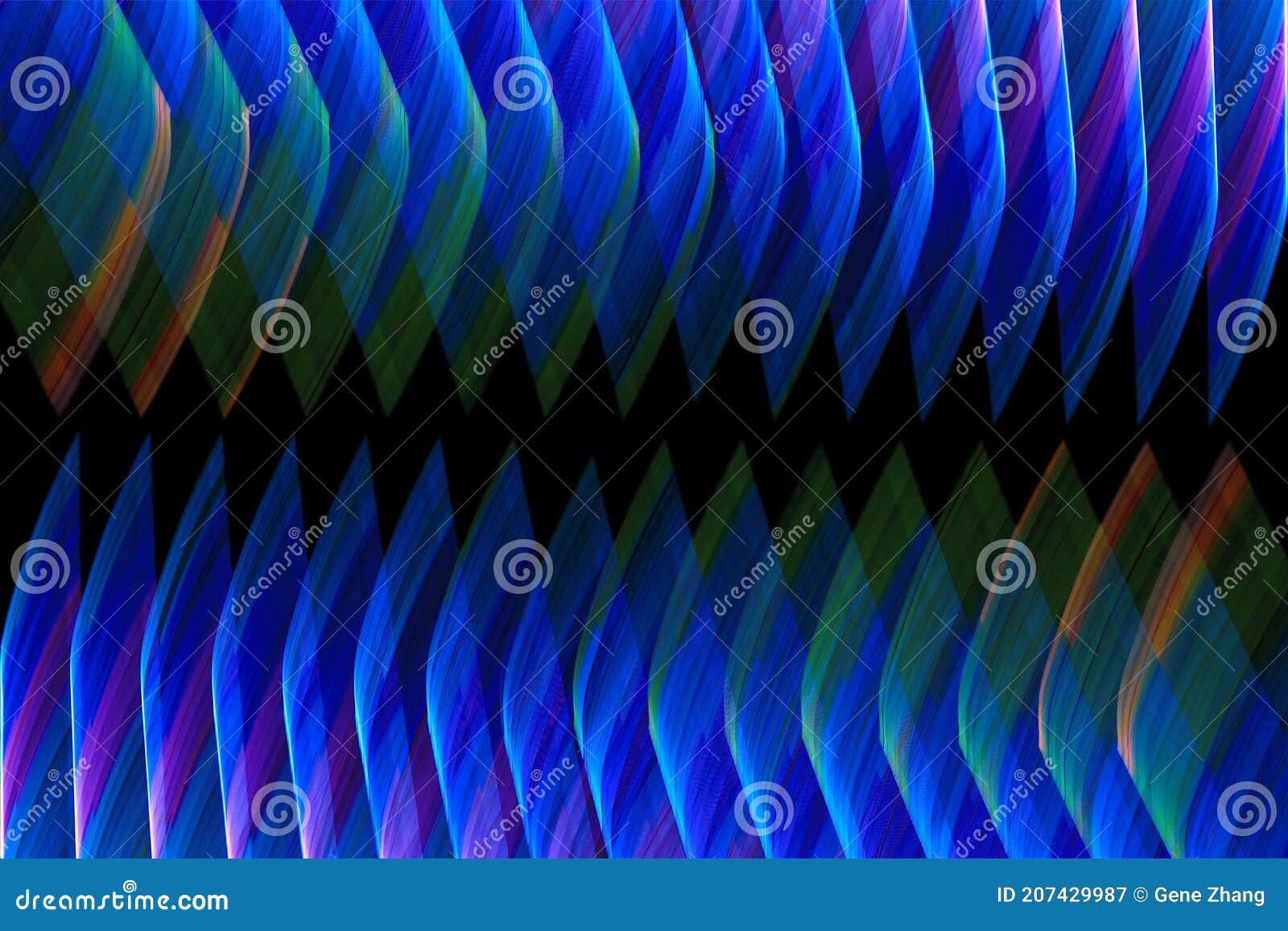 Fluctuating Light Effect in Blue Stock Illustration - Illustration of ...