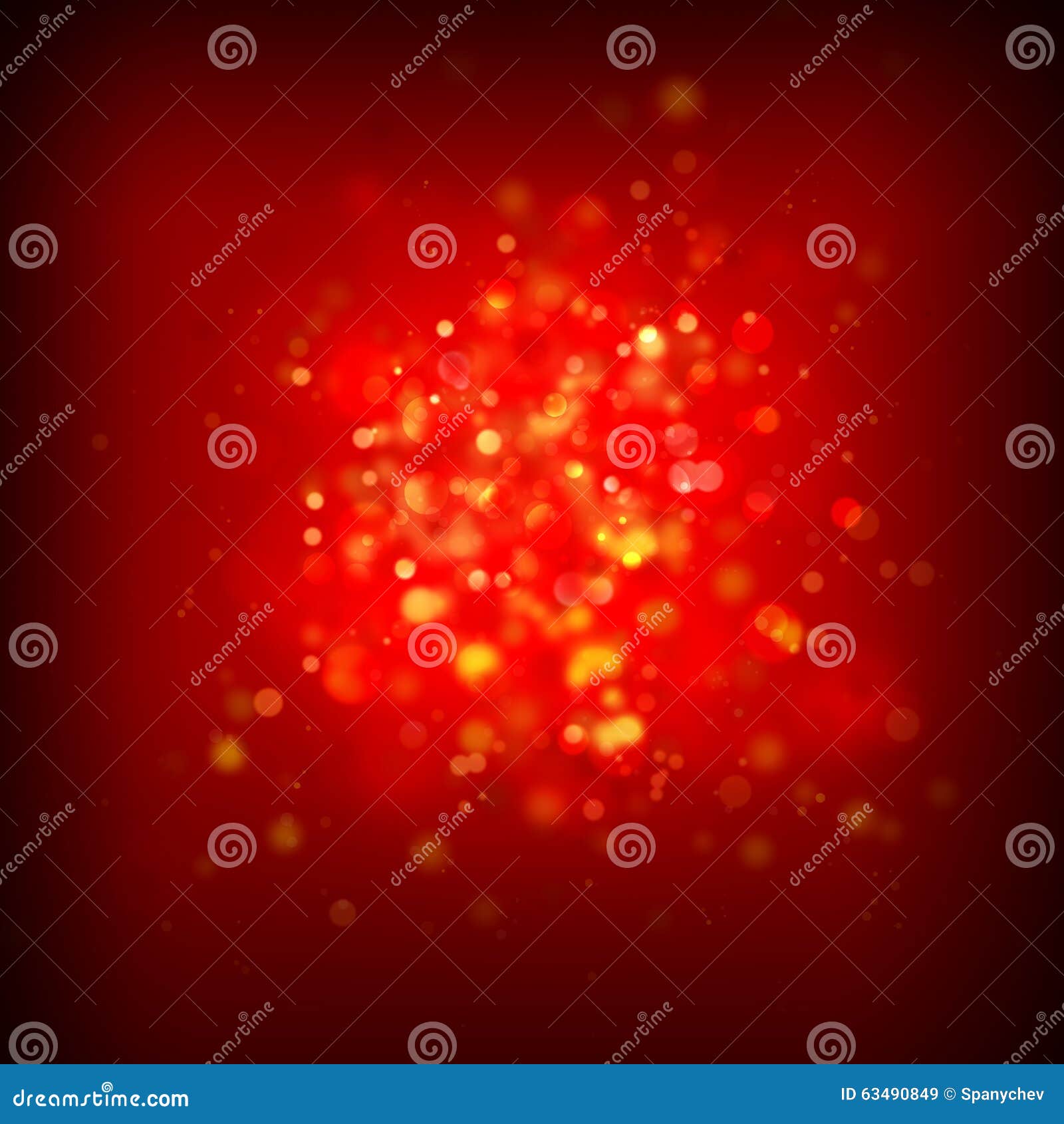 Blurred Lights Red Background Stock Illustration - Illustration of ...