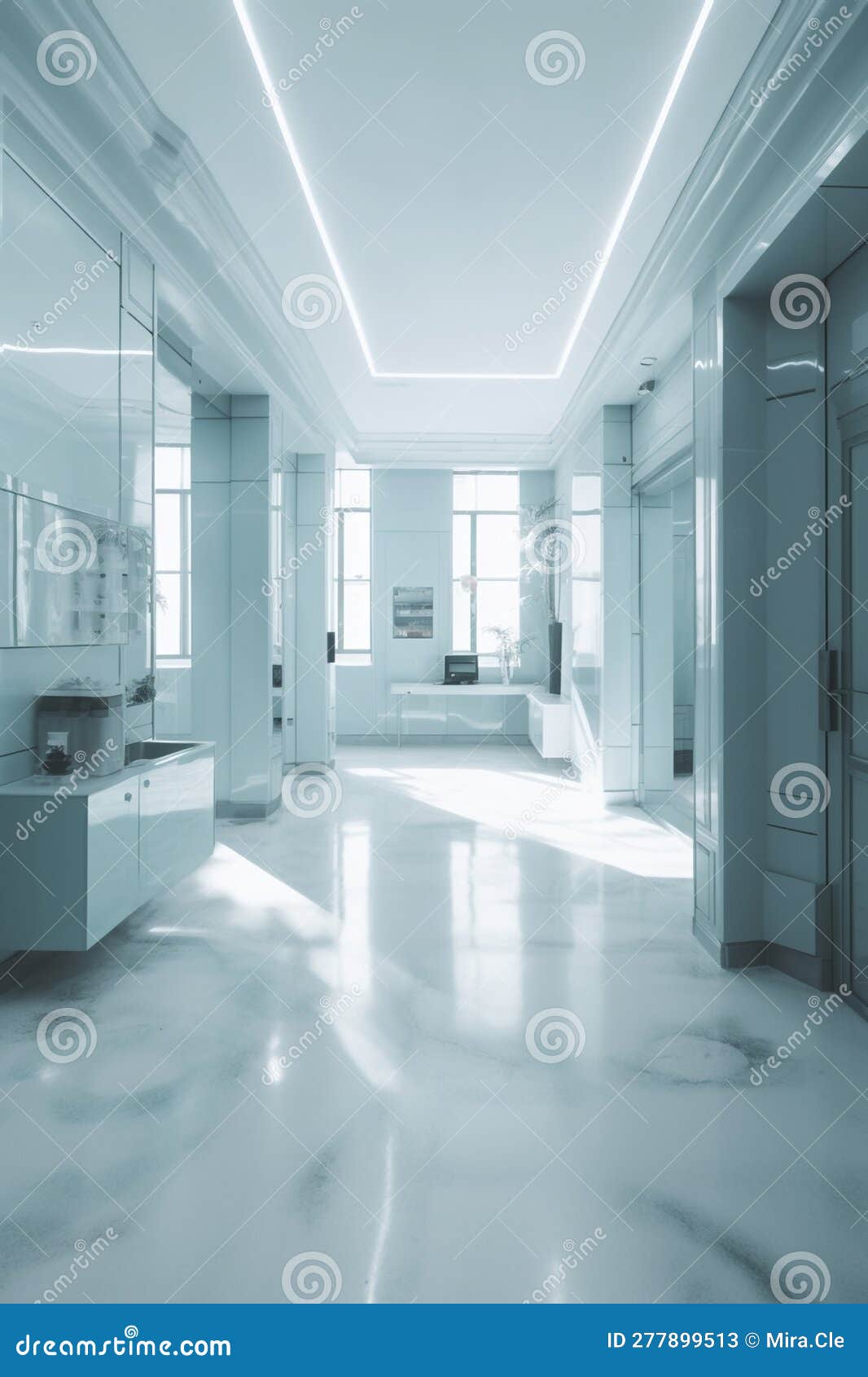 Blurred Hospital or Clinic Backdrop, Created with Generative AI Stock ...