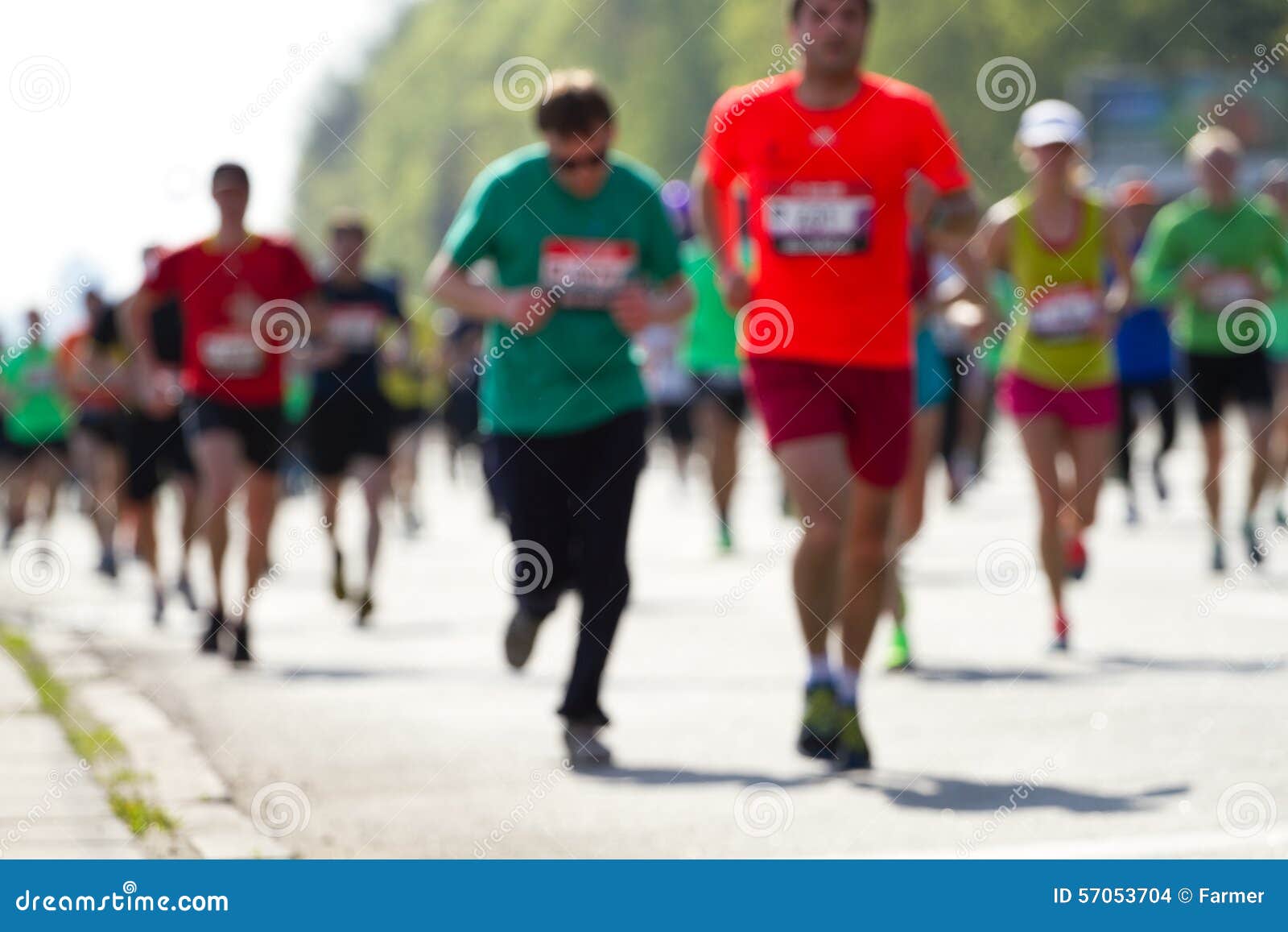 Blurred marathon runners stock photo. Image of professional - 57053704