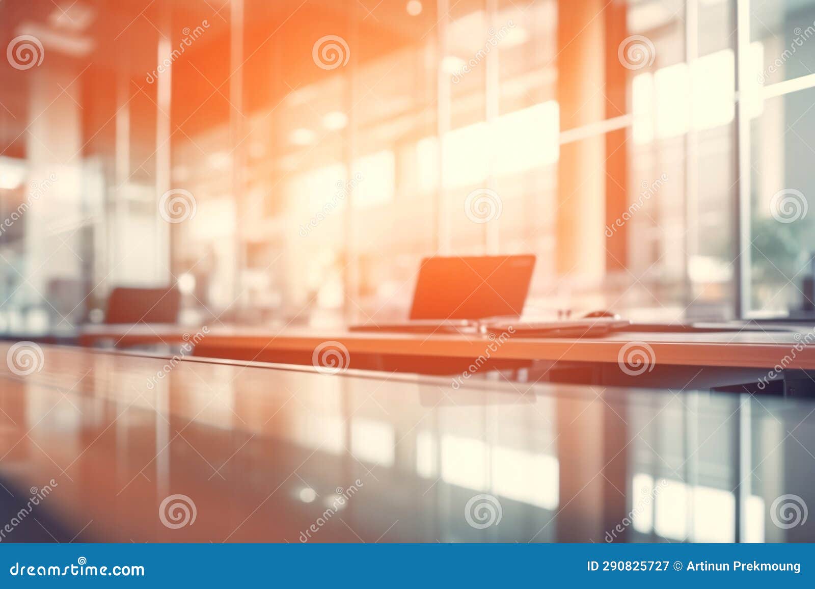 Blurred Modern Business Office Interior Room Use for Background in ...