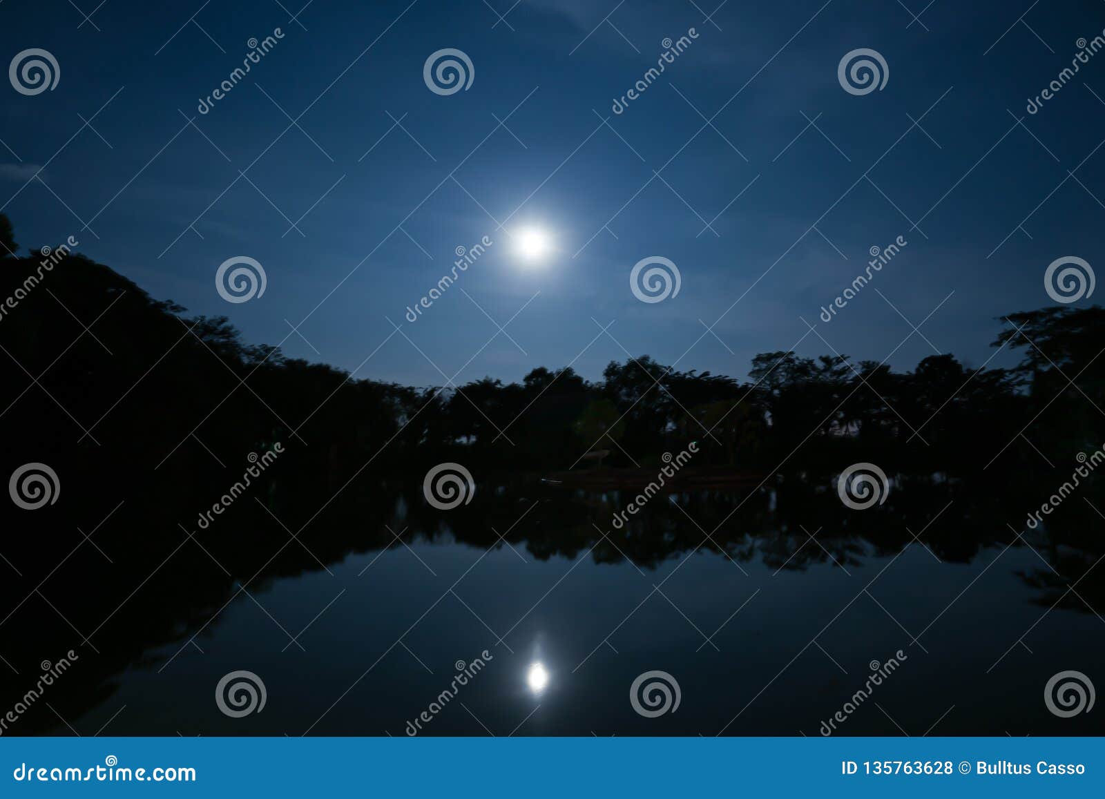 Blurred the Moon at the Night Time Stock Photo - Image of landscape ...