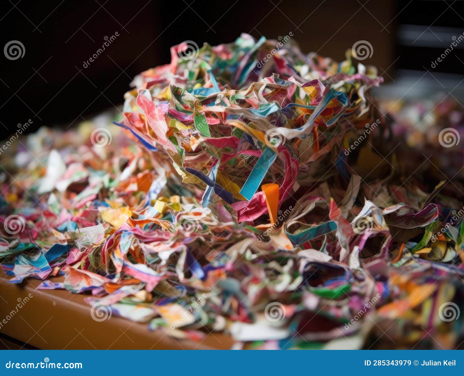Blurred Motion of Paper Shredder in Action Stock Illustration ...