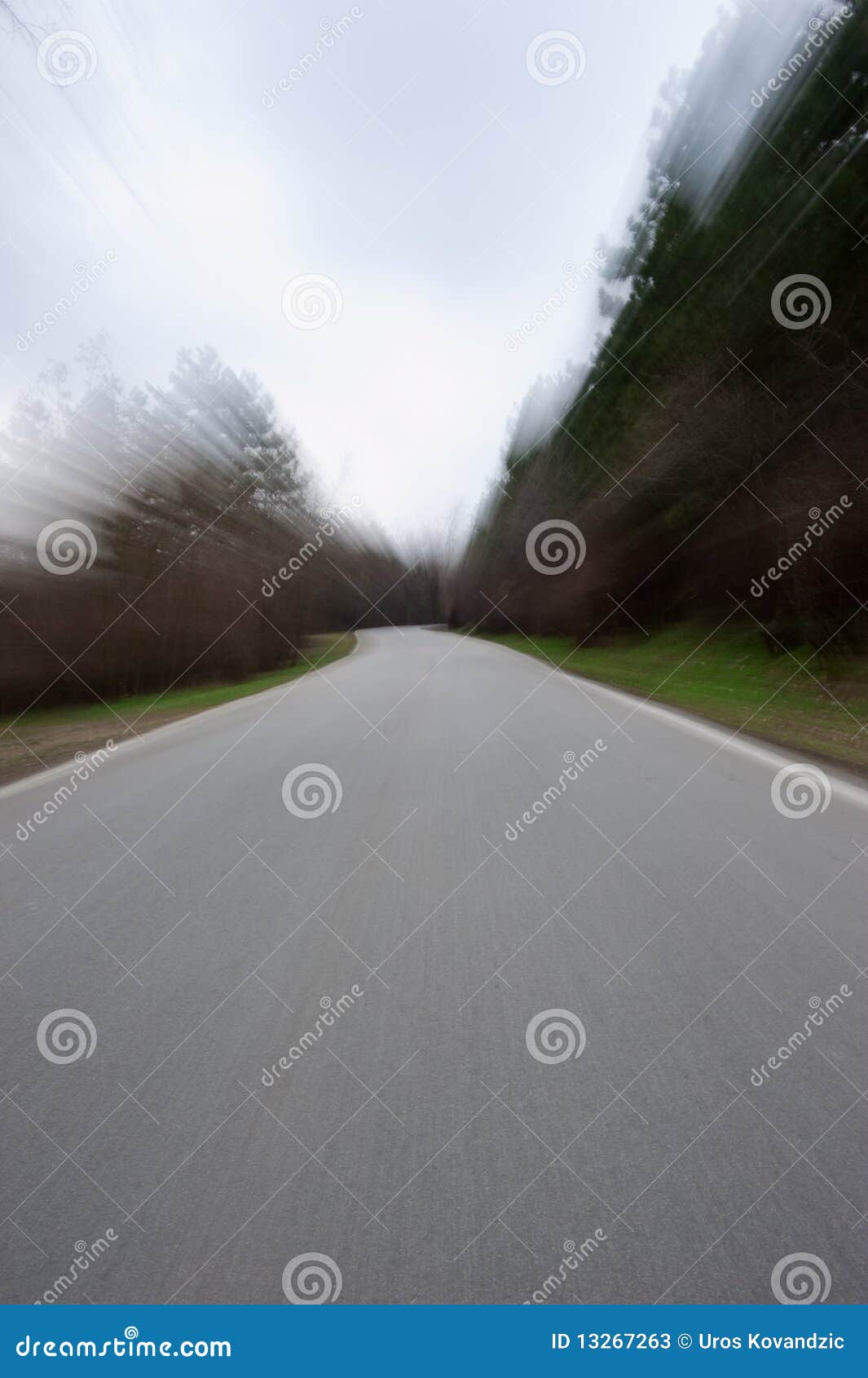 Blurred mountain road stock image. Image of road, distance - 13267263