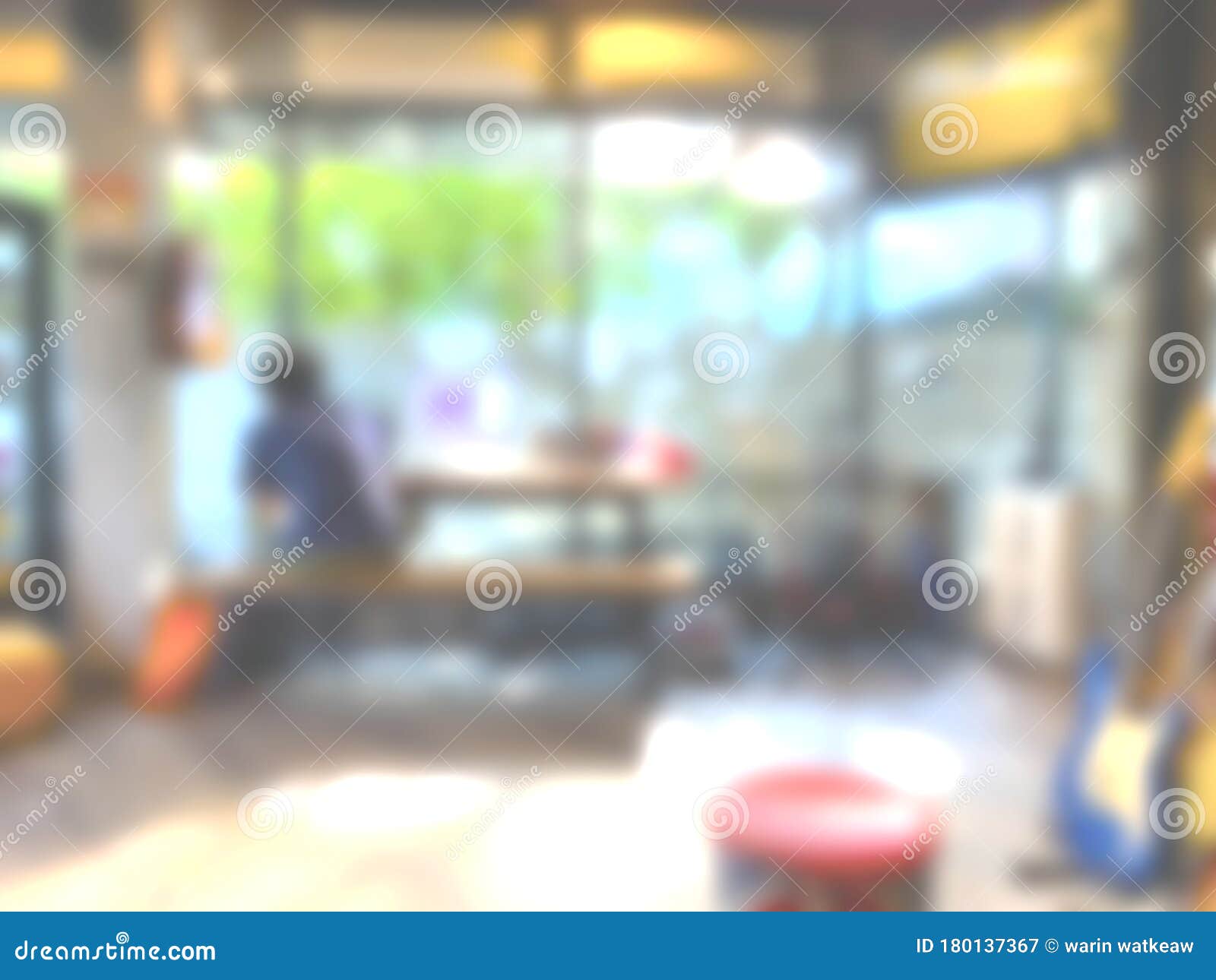 Blurred Music Store Interior Space. Stock Image - Image of colorful ...