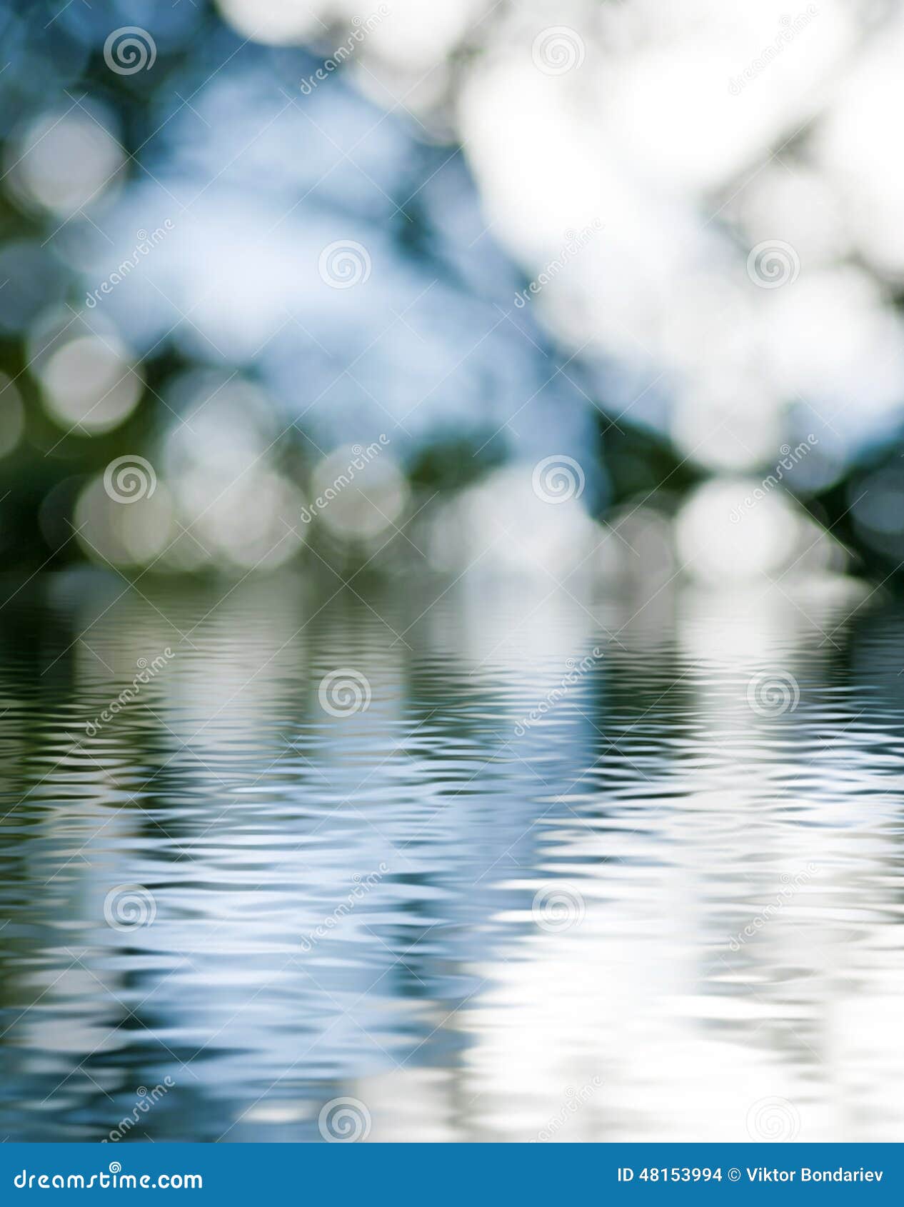 Blurred Natural Background Over the Water Stock Photo - Image of ...