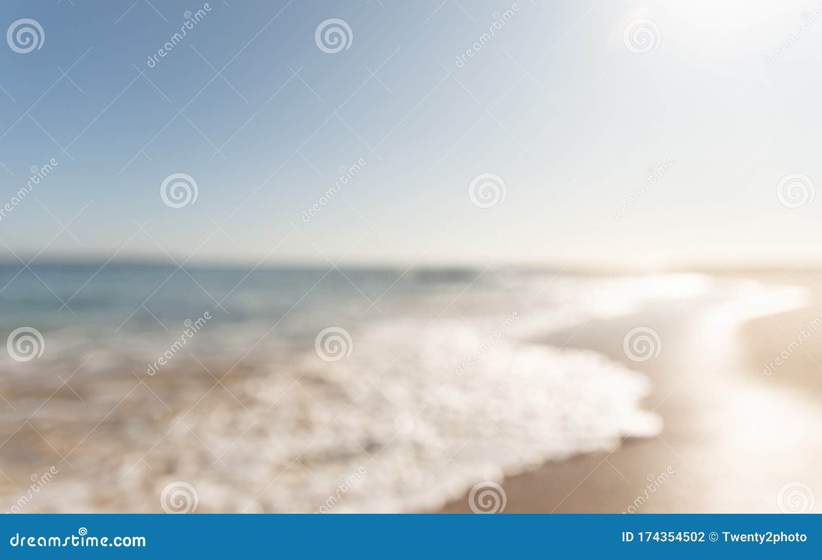 Blurred Nature Background at the Beach Stock Photo - Image of light ...