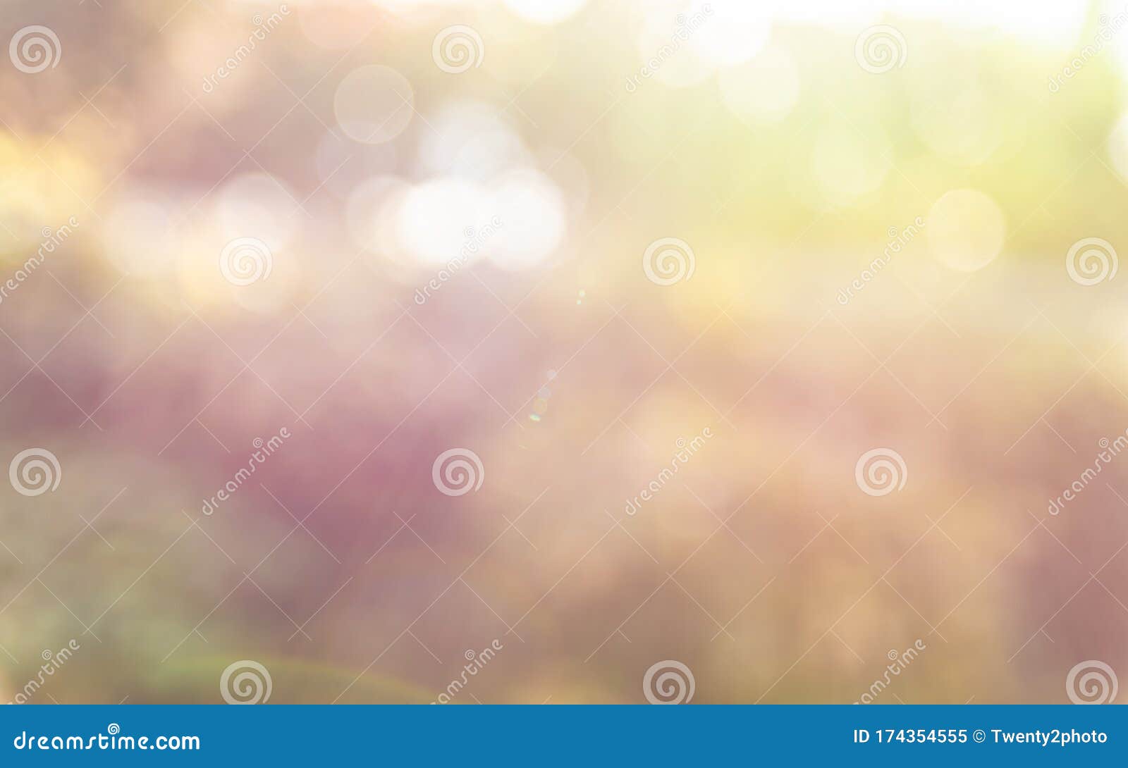 Blurred Nature Background with Lens Flare Stock Image - Image of ...