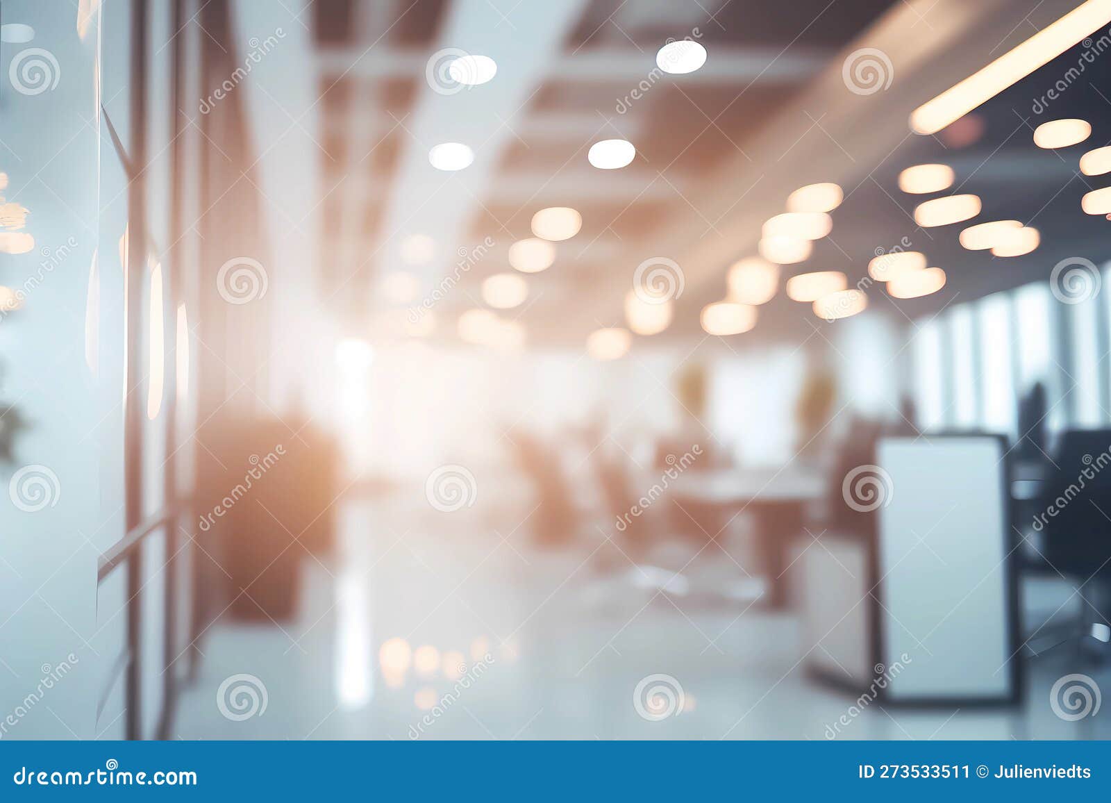 Blurred Office Hall Interior Meeting Room. Generative Ai Stock ...