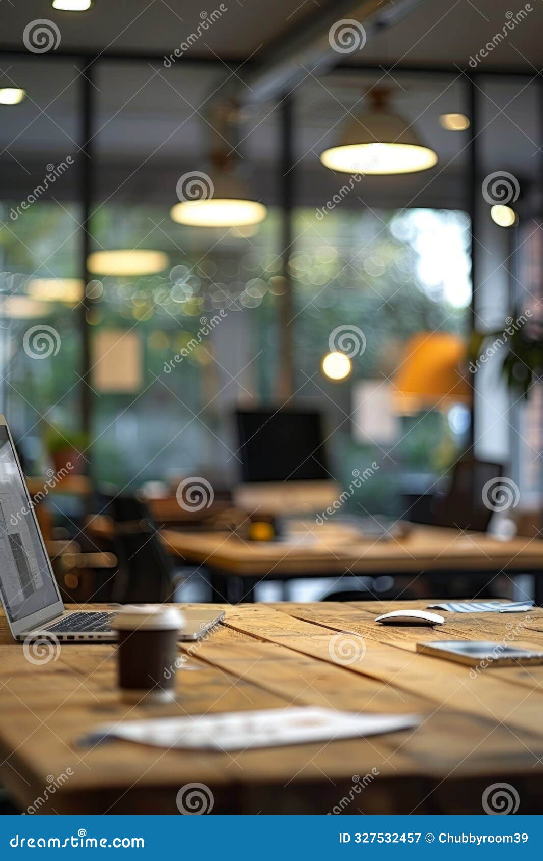 Blurred Office Room Interior Symbolizing the Fast-paced and Dynamic ...