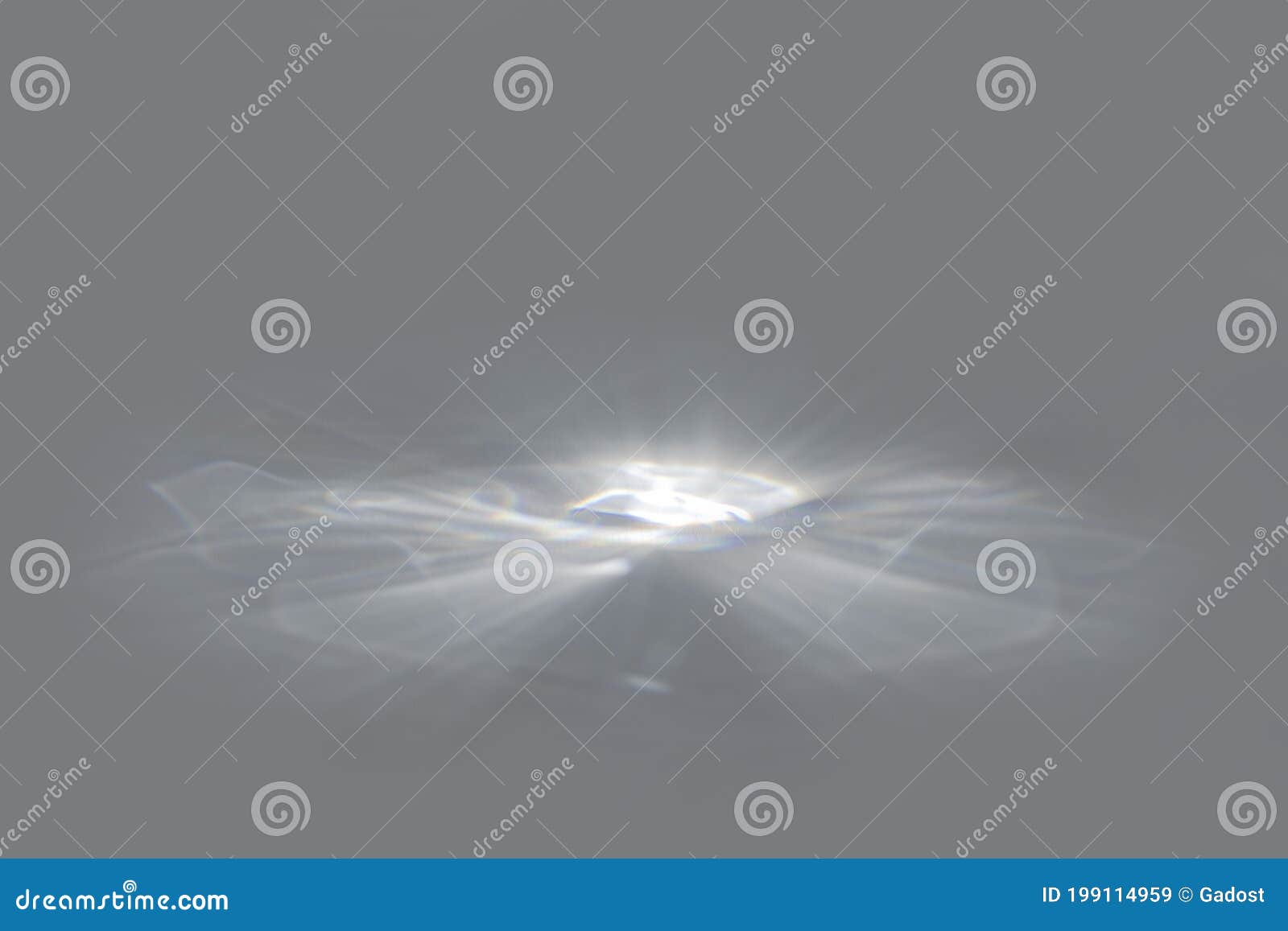 Scene with Gray Background and Organic Drop Shadows and Rays of Light ...