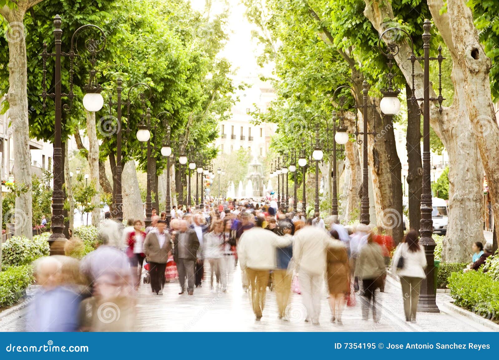 Blurred people stock image. Image of horizontal, downtown - 7354195