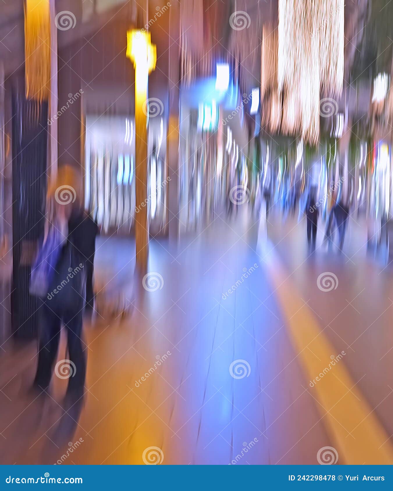 Blurred People. Blurred People Images at an Exhibition. Stock Photo ...