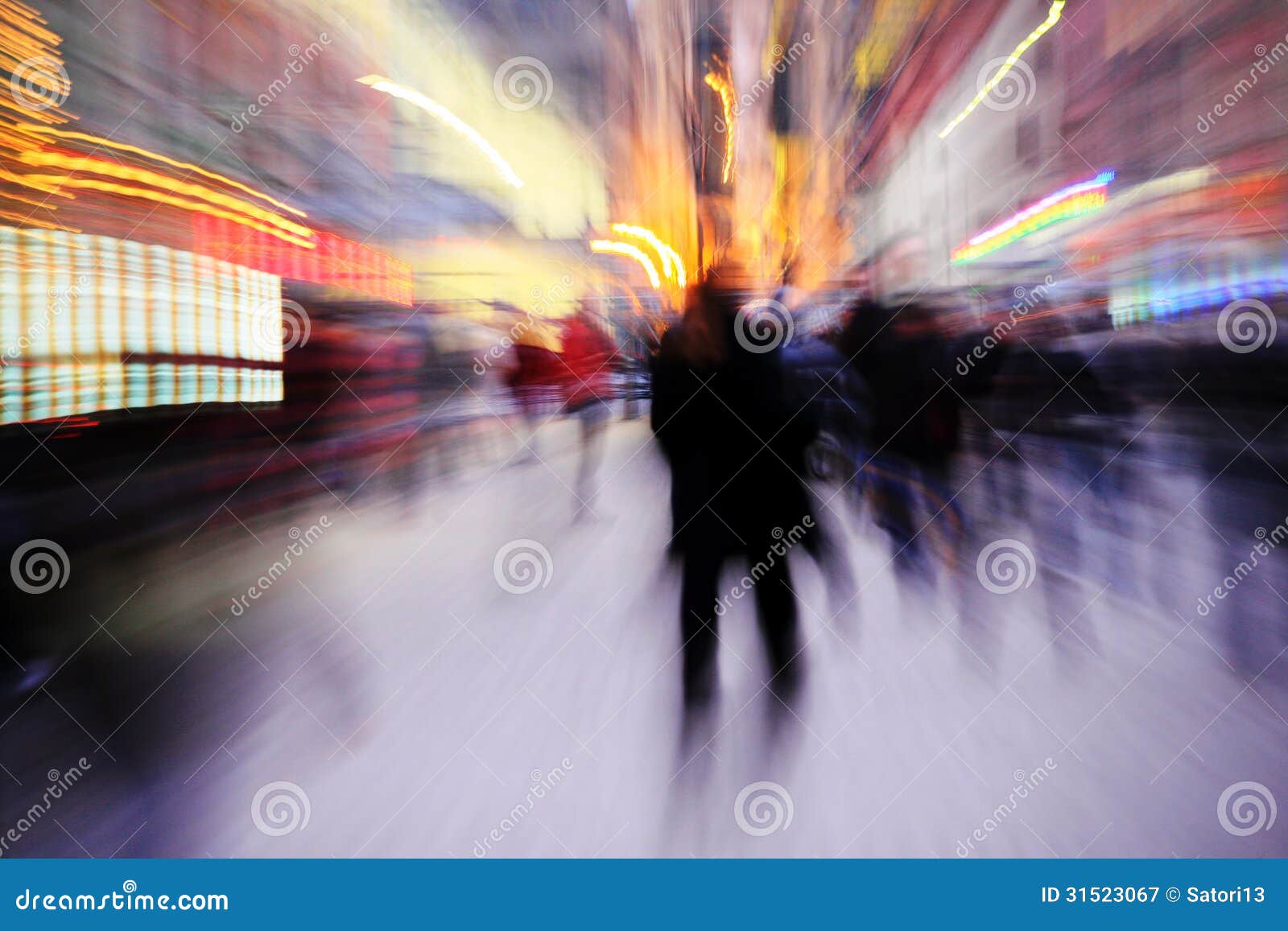 Blurred people stock image. Image of urban, downtown - 31523067