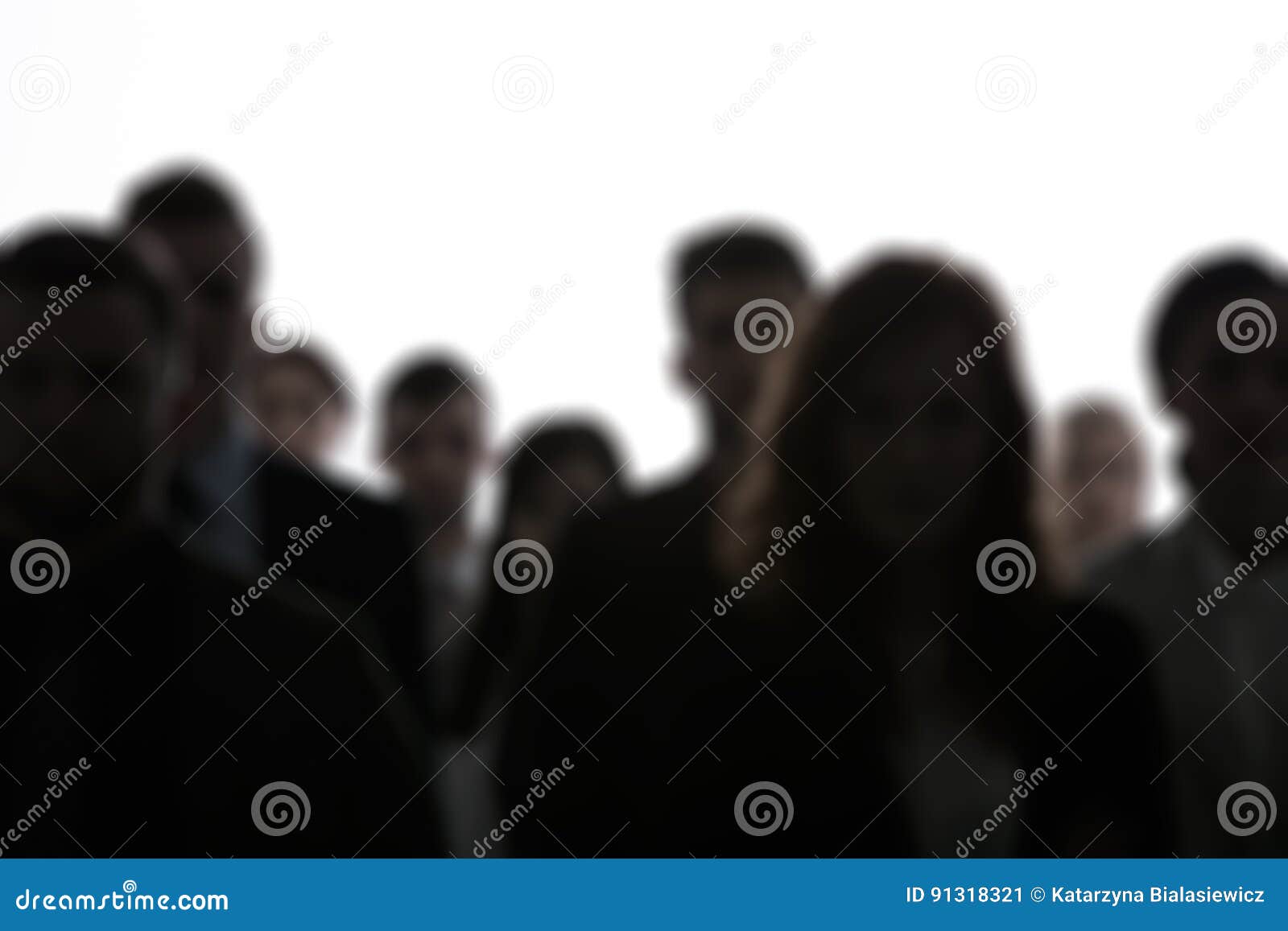 Blurred people silhouettes stock image. Image of back - 91318321