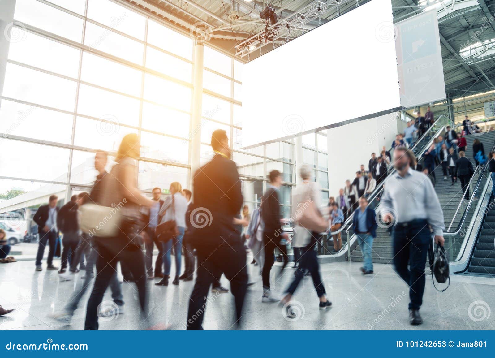 Blurred People Business At Escaltors Editorial Photo | CartoonDealer ...