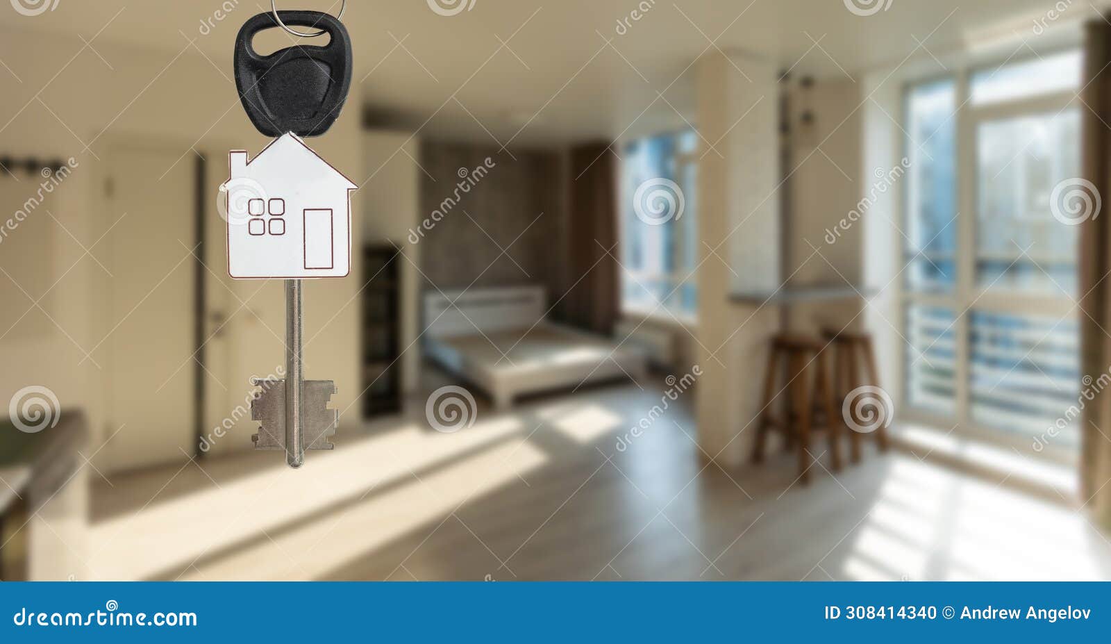 Blurred Photo of Key Hanging Electronic Devices are Stored. Stock Photo ...