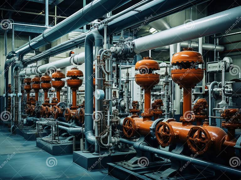 Blurred of Pipes Inside the Building, the Building System Stock Photo ... Blurred of Pipes Inside the Building, the Building System Stock Photo ...