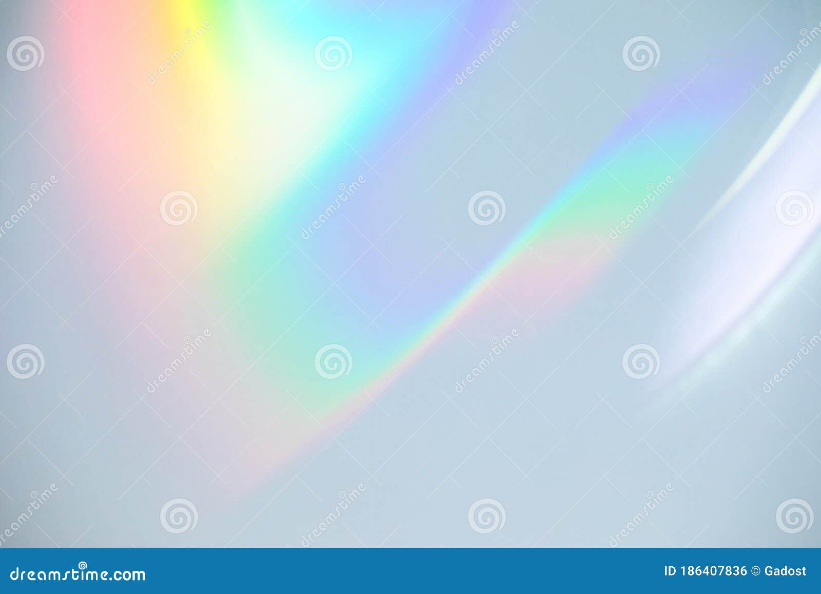 Blurred Rainbow Light Refraction Texture on White Wall Stock ...