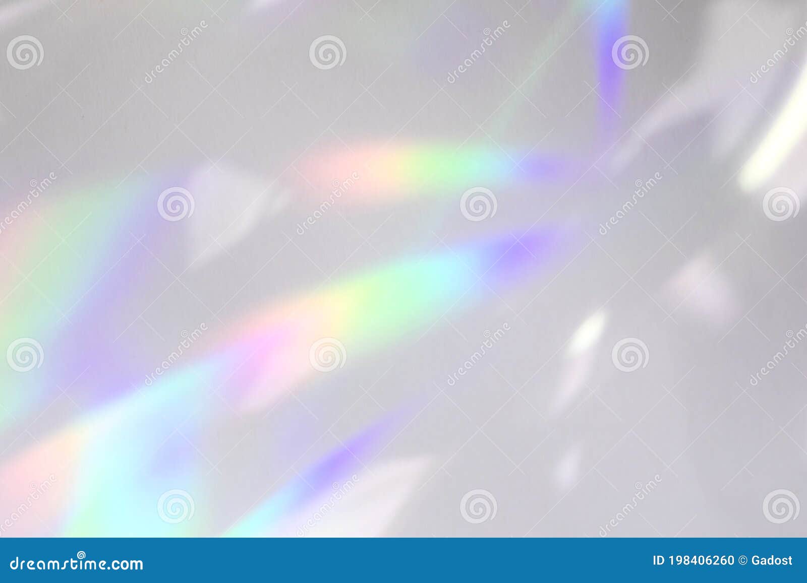 Blurred Rainbow Light Refraction Texture on White Wall Stock Photo ...