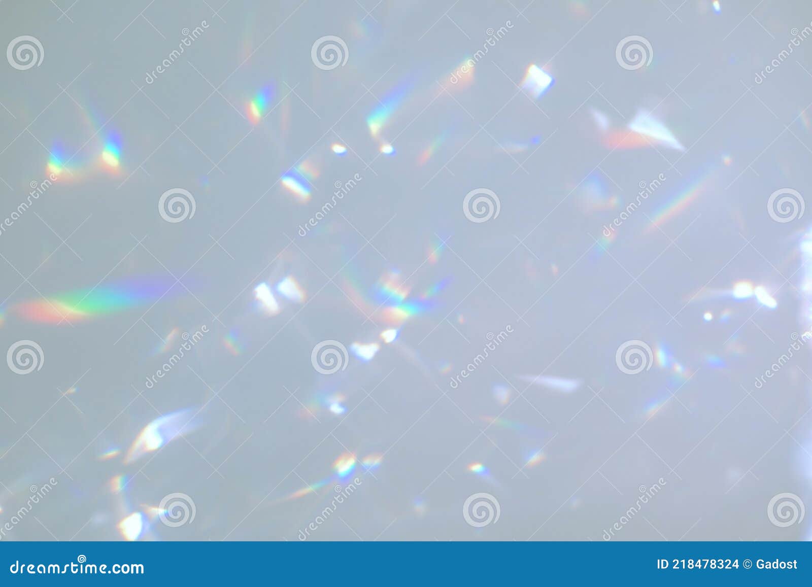 Blurred Rainbow Light Refraction Texture on White Wall Stock Photo ...
