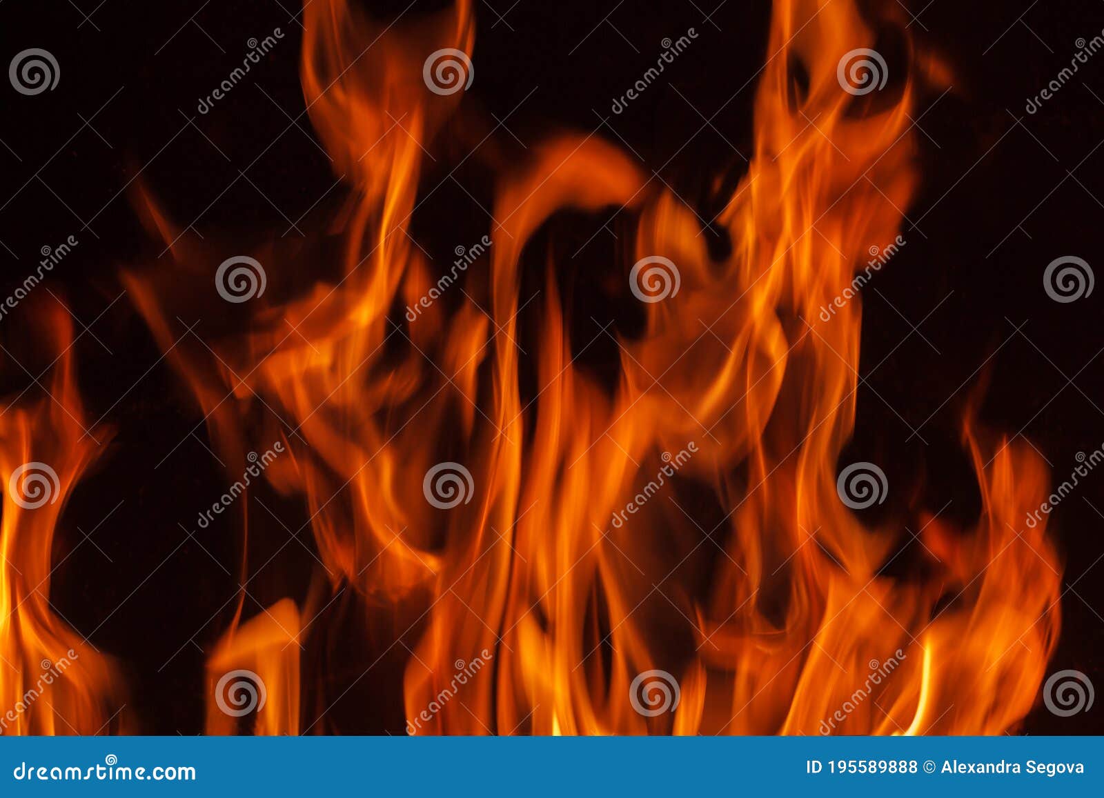 Blurred Red Fire Flame at the Night, Abstract Background Stock Photo ...