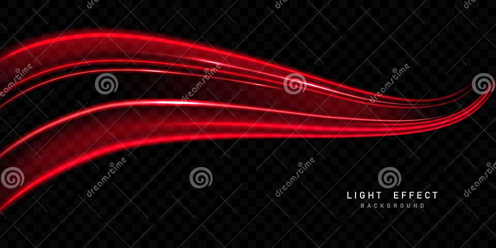 Blurred Red Neon Light Line Design Modern Abstract Vector Illustration ...