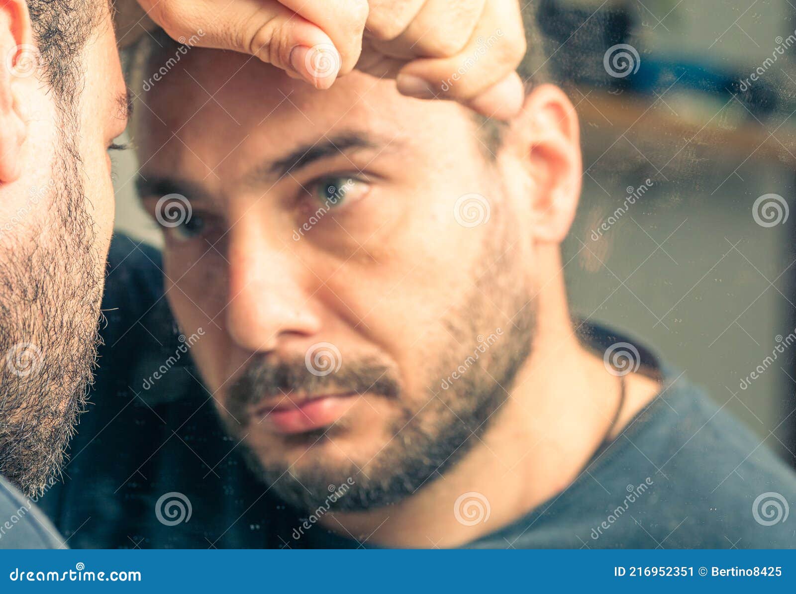 Reflex Mirroring. Handsome Men Stock Image - Image of handsome, reflex ...