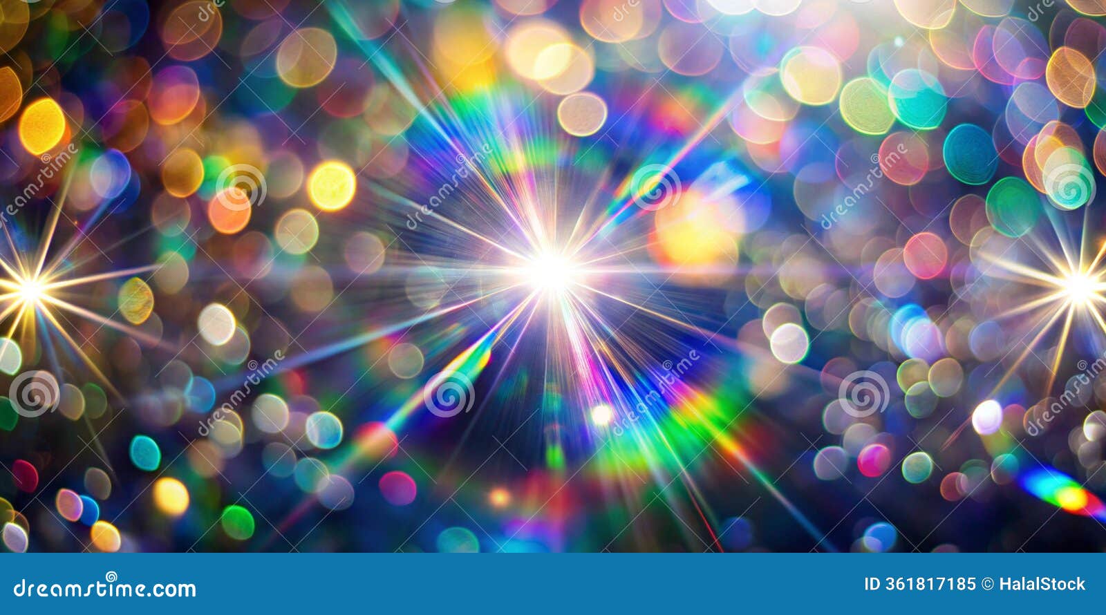 Blurred Refraction Light Bokeh or Flare Effect Stock Illustration ...