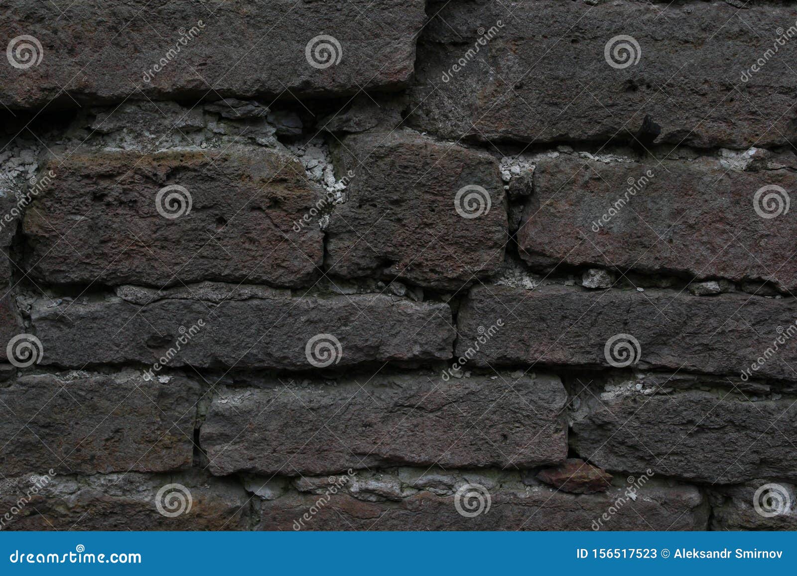 Blurred with Resin Brick Wall Background. Texture of Contaminated Brick ...