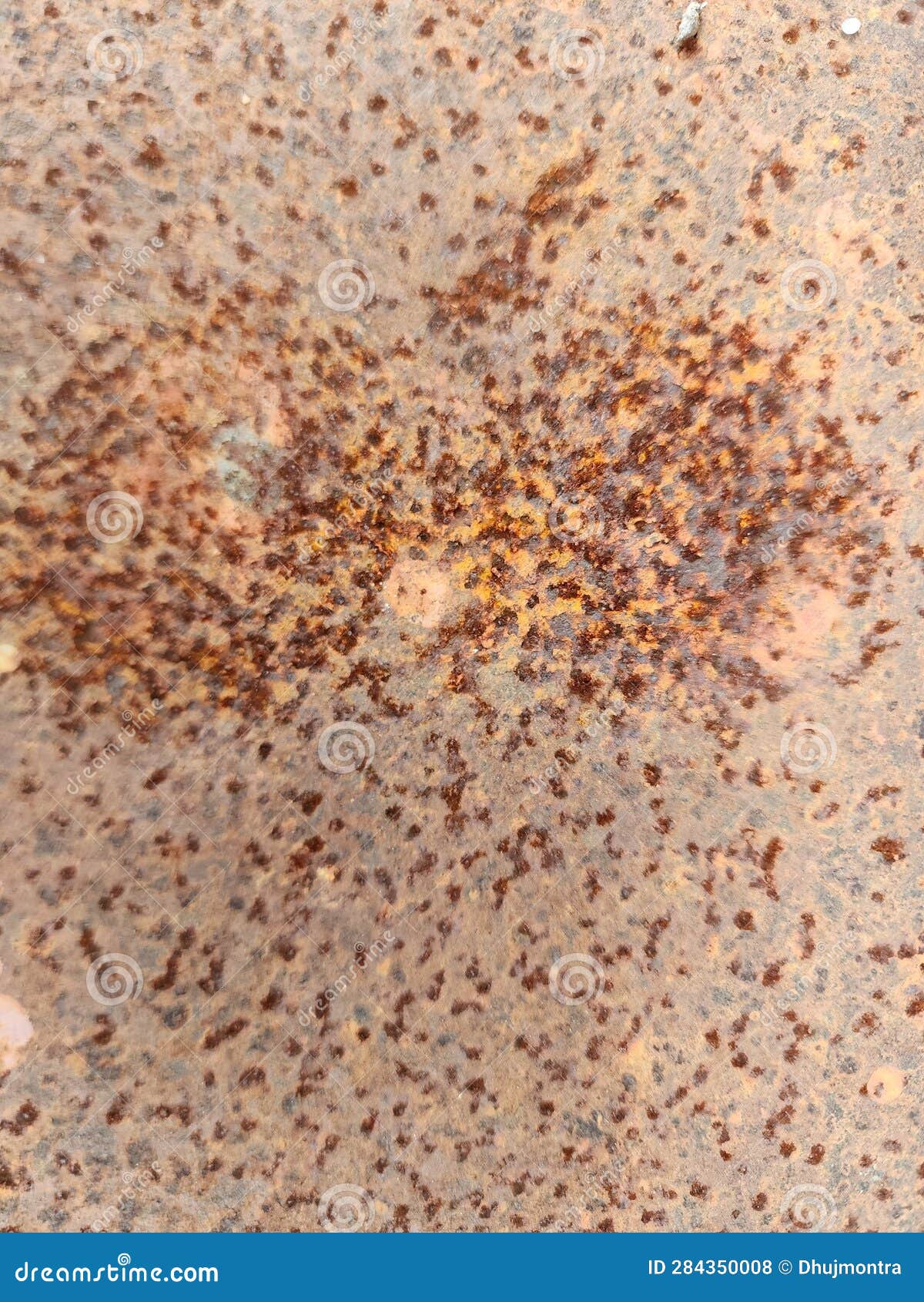 The Blurred Rusted Metal Surface, the Rust Texture on the Surface ...