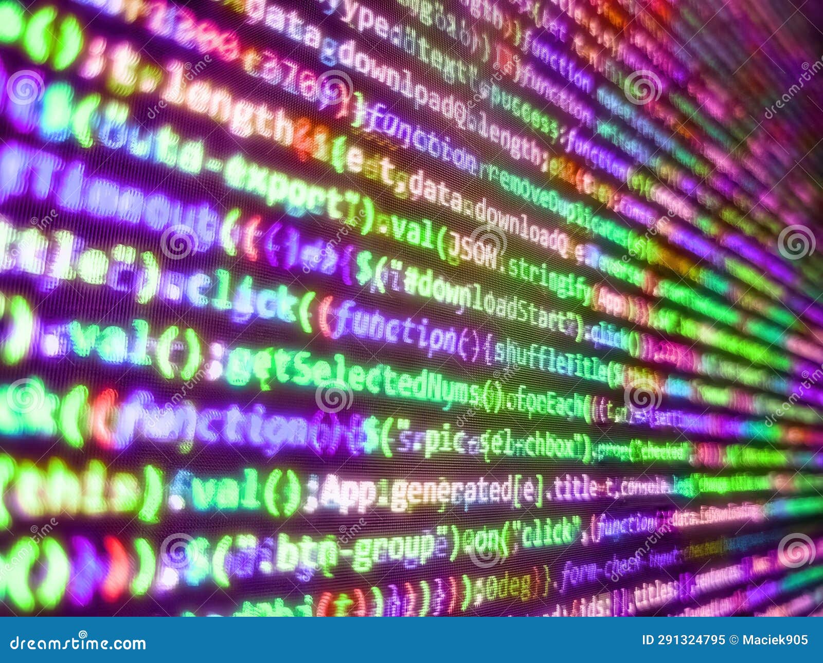 Blurred Screen with Selective Focus. Web Server Data on a Monitor ... Blurred Screen with Selective Focus. Web Server Data on a Monitor ...
