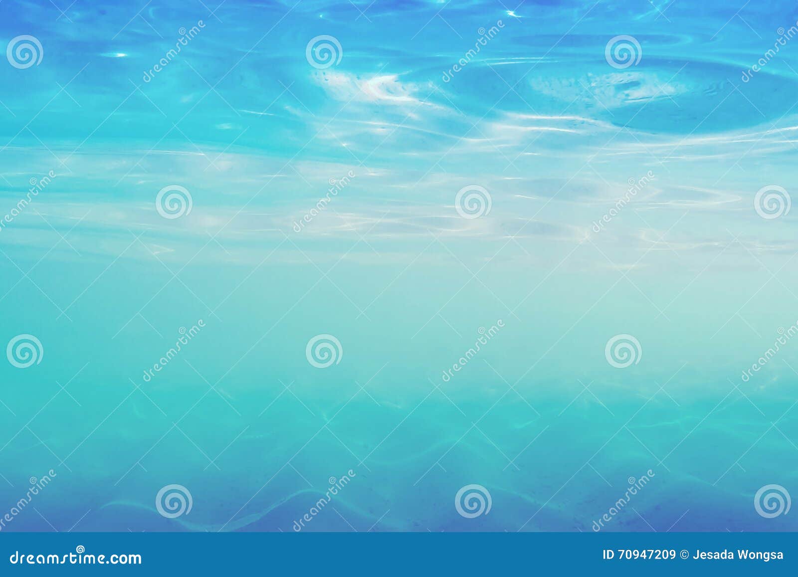 Blurred Sea Shallow Underwater Background Stock Image - Image of blue ...