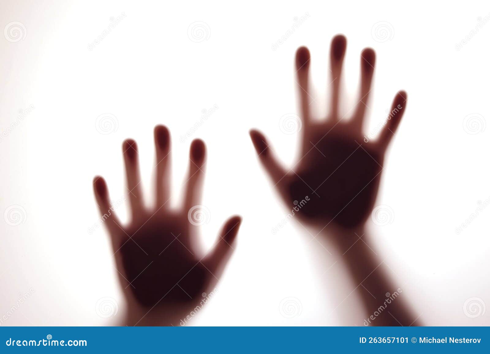 Blurred Shadows of Hands Behind Glass, Concept of Ghosts, Zombies ...