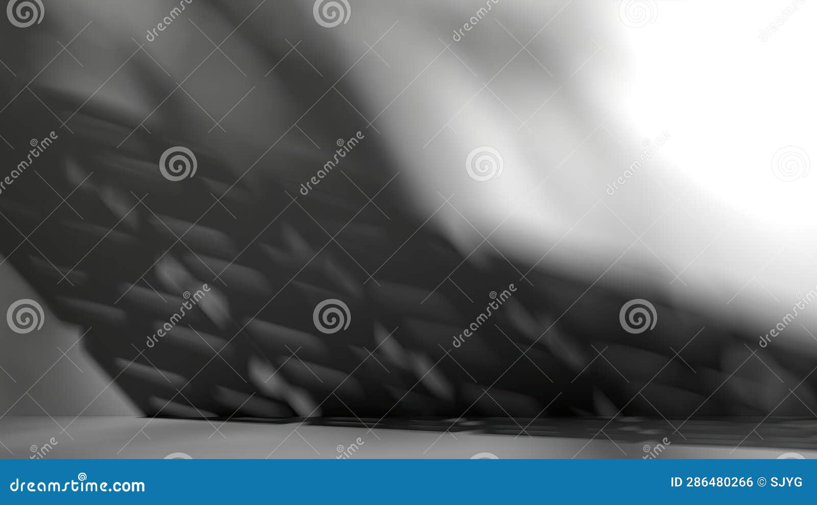 Blurred Shadows of Trees with Lattice Windows with Light Coming into ...