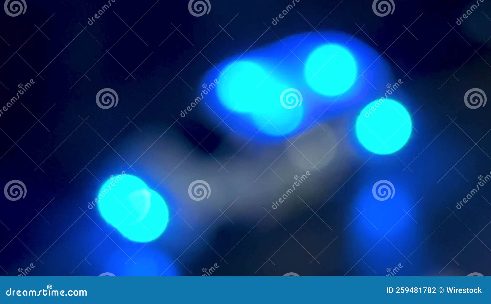 Blurred Shot of a Police Car with Blinking Blue Lights Stock Footage ...