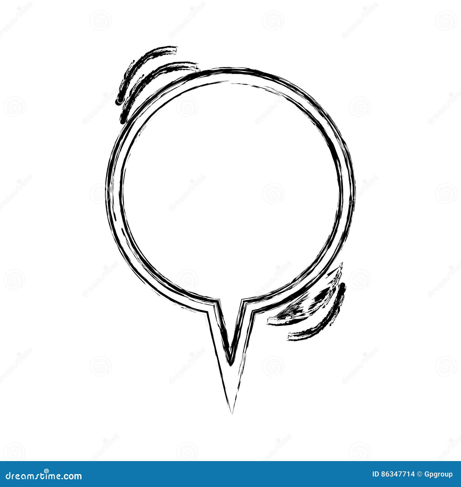 Conversation Circular Icon. Chat Box Round Circle Speech Talk Message ...