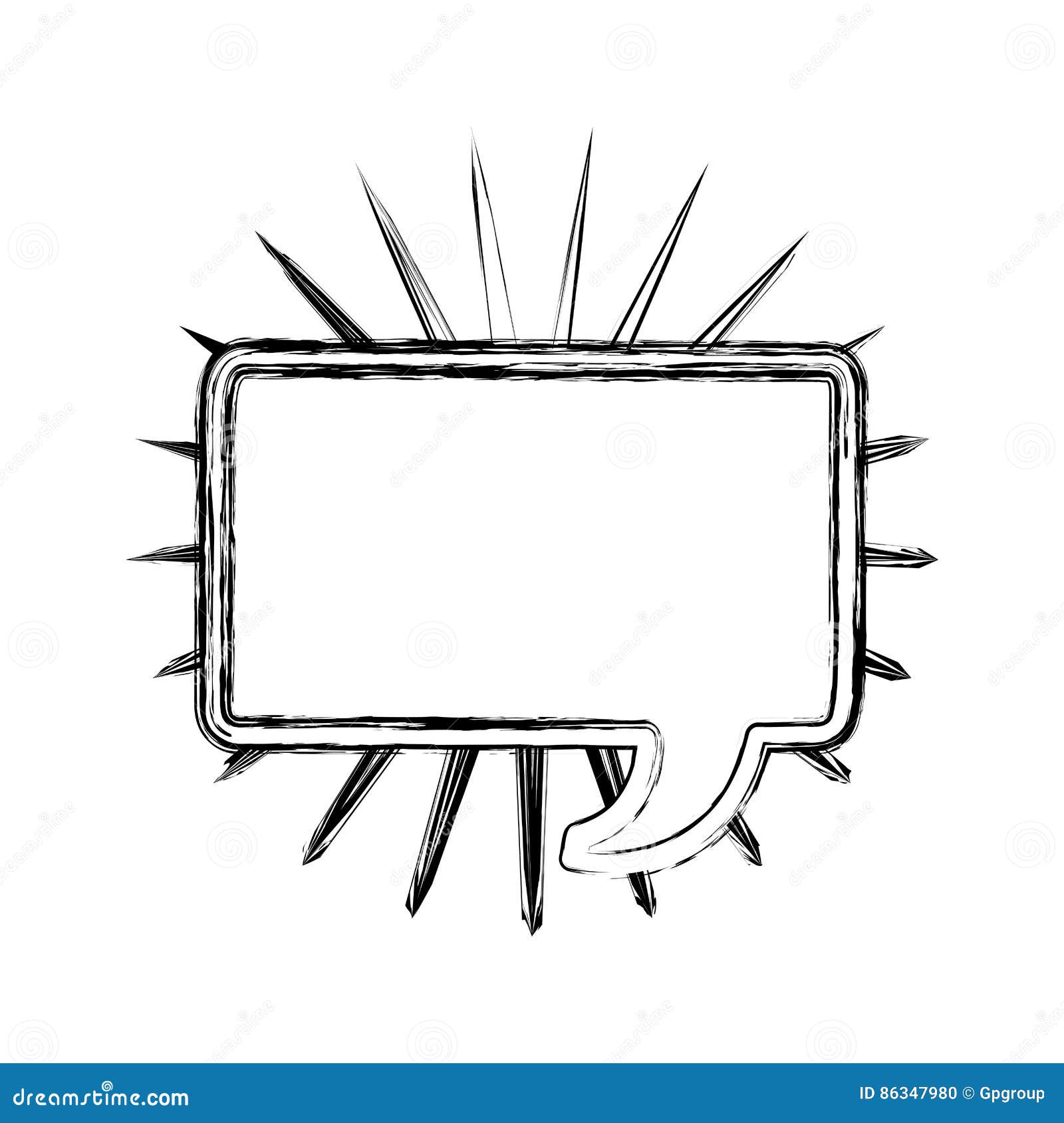 Blurred Silhouette Rectangle Shape Dialog Box with Lines Around Stock ...