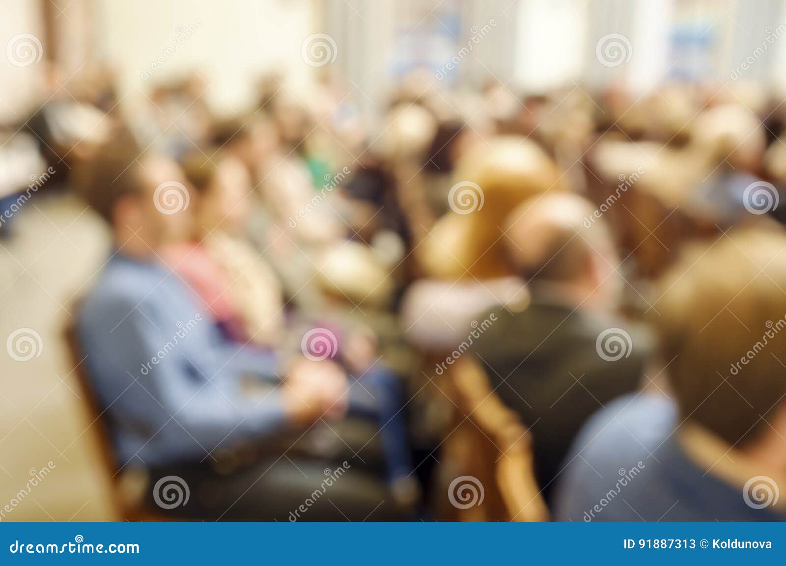 Blurred Spectators Sit on Chairs Stock Image - Image of crowd, event ...