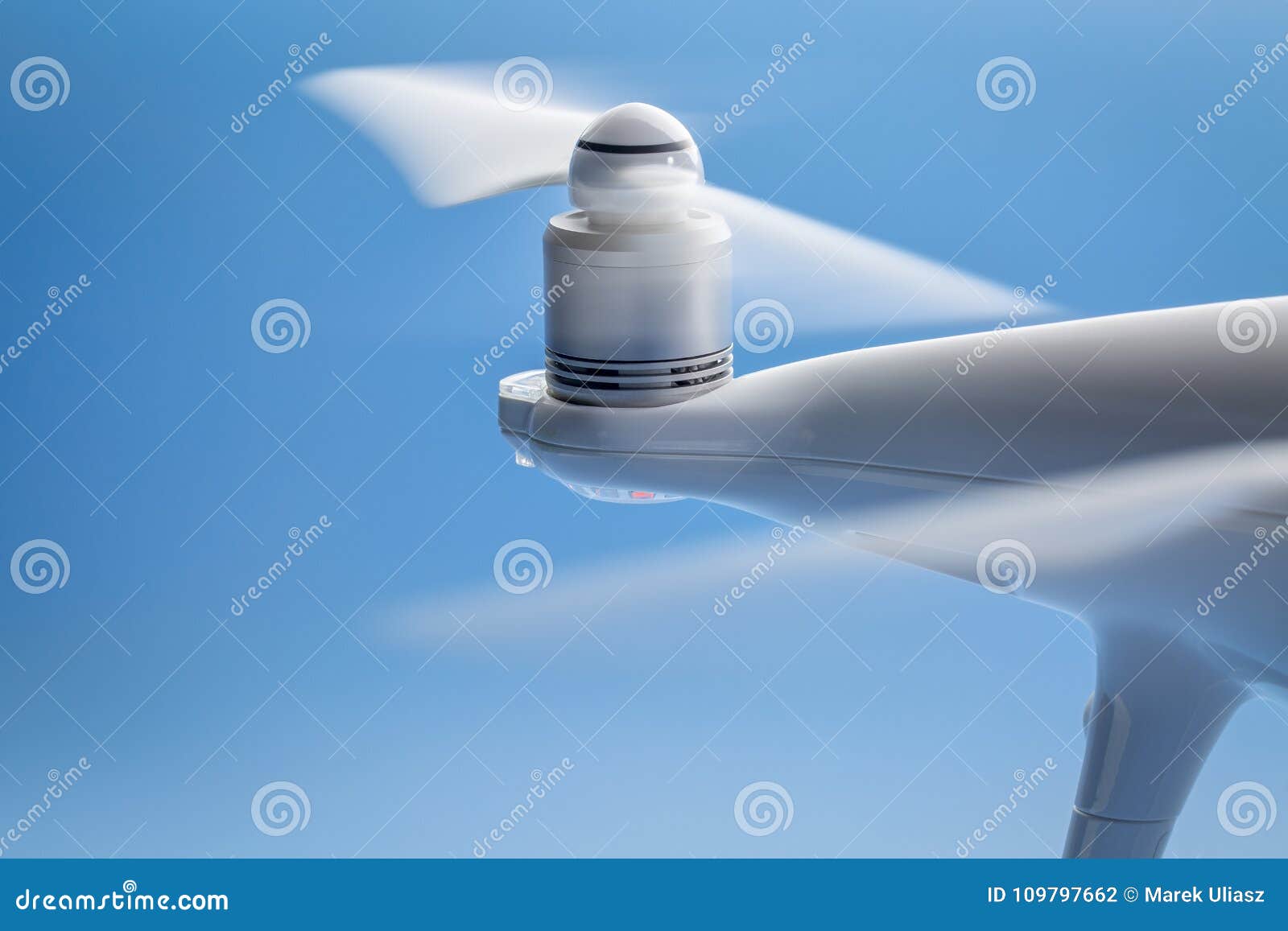 Blurred Rotating Drone Propellers Stock Photo - Image of motion ...