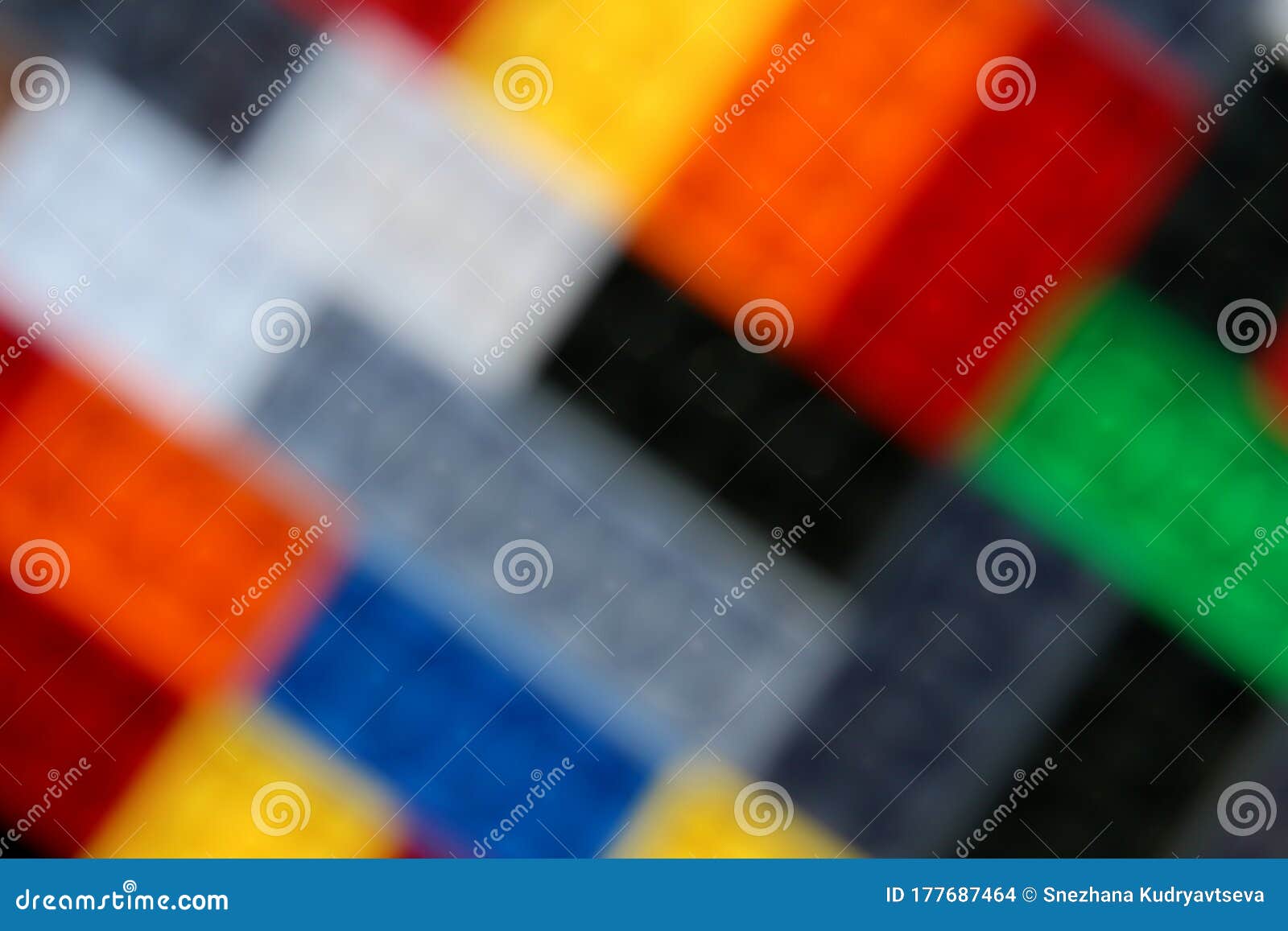 Blurred Texture with Different Sizes Rectangles and Vibrant Colors ...