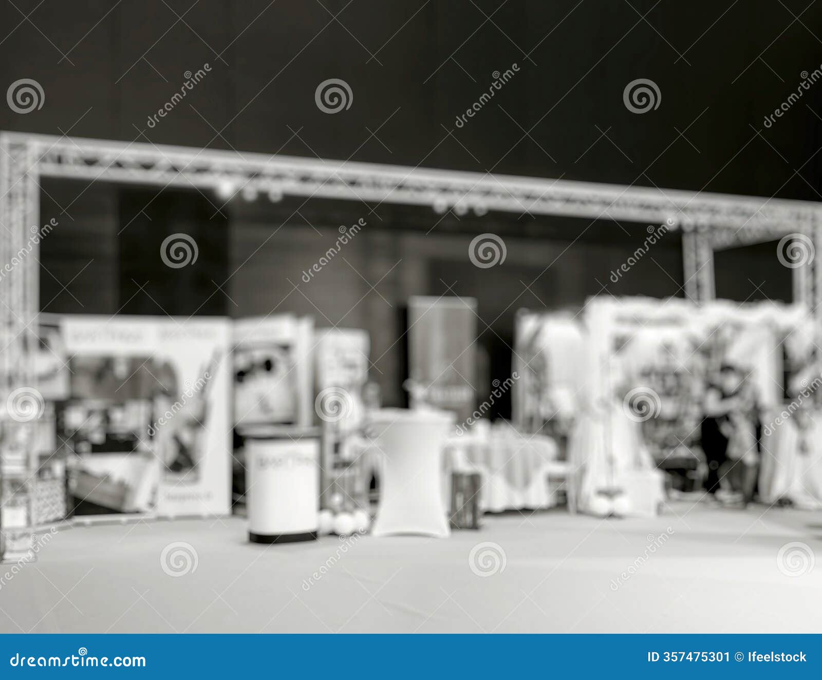 Blurred Trade Show Booth Setup Editorial Photo - Image of setup ...